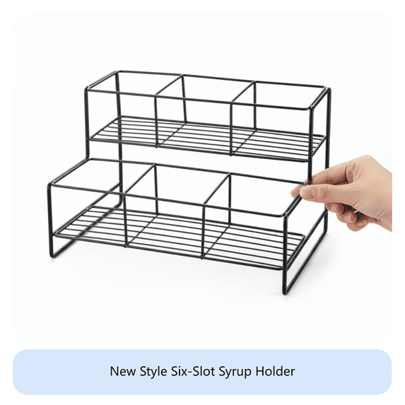 QSTDGVPW Syrup Rack Organizer Space Saving Counter Shelf Keeps ...
