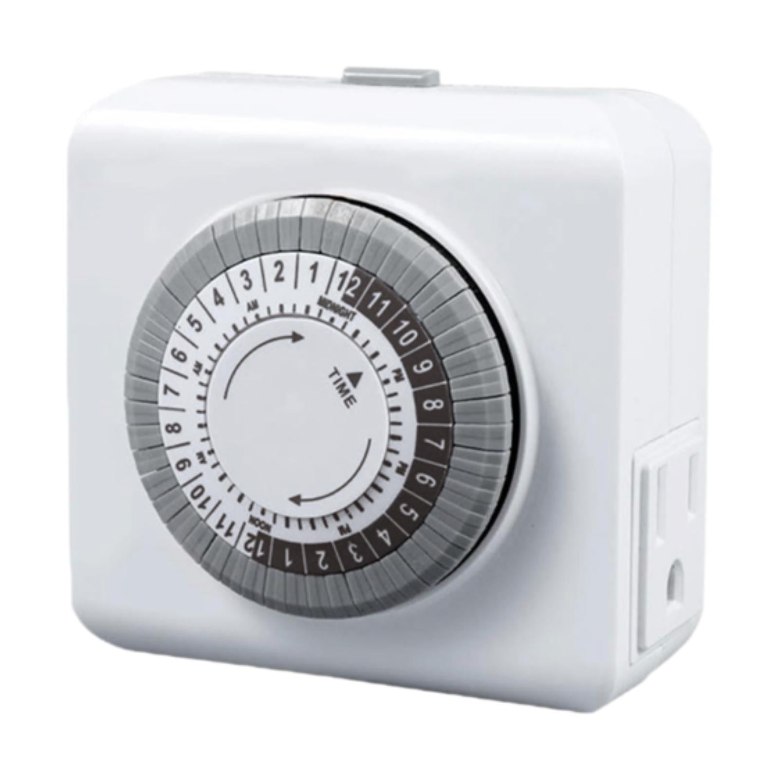 QSTDGVPW Timer Plug Socket 3 Prong Plug in Timer Switch Easy ...