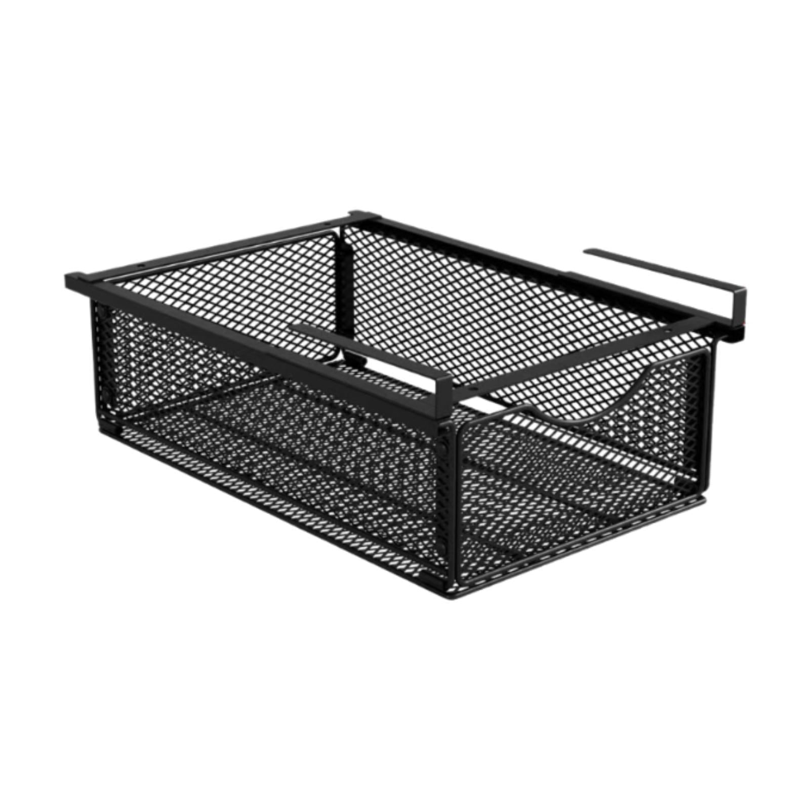 QSTDGVPW Under Shelf Pull Out Storage Basket Hanging Basket for Office ...