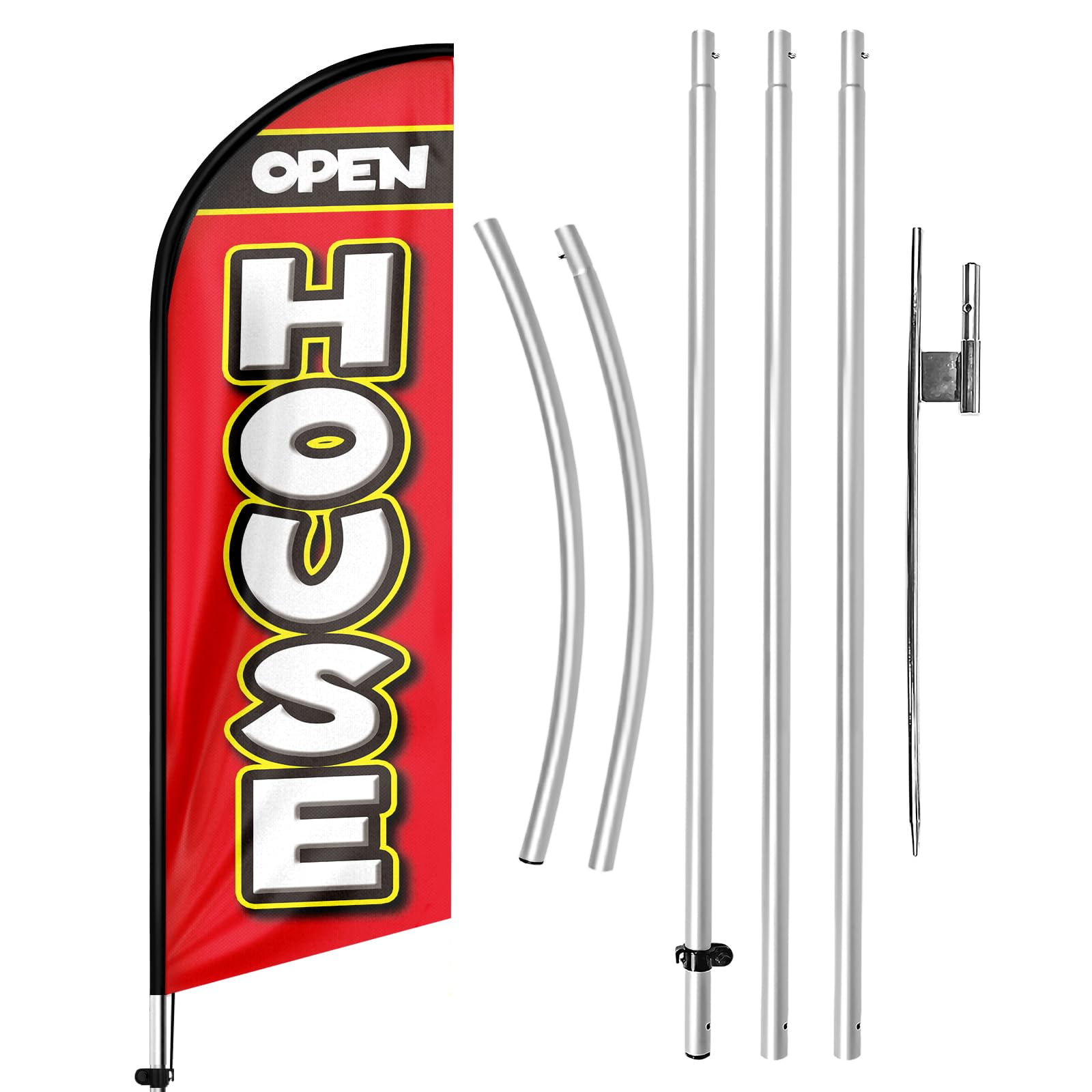 QSUM Open House Signs for Real Estate Agent Supplies, 15FT Large Open ...