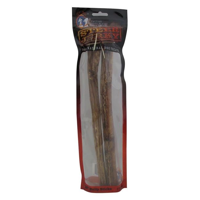 QT Dog 2 Piece Steer Jerky 12 Premium Bully Sticks - Walmart.com