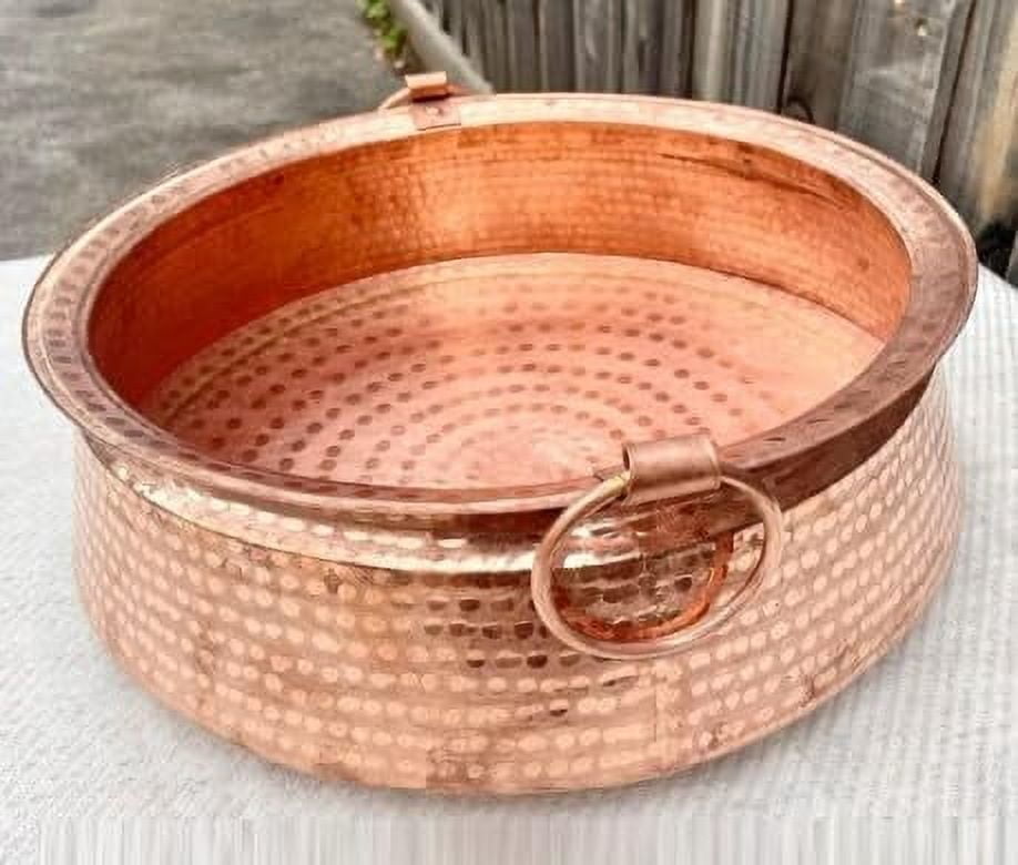 QT Handcarved, Pure Copper Nepali Khadkulo – 5 IN Traditional Water ...