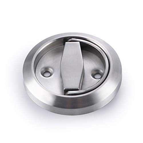 QT Home Decor Round Recessed Door Handle/Deadbolt (No Key)(Standard US ...