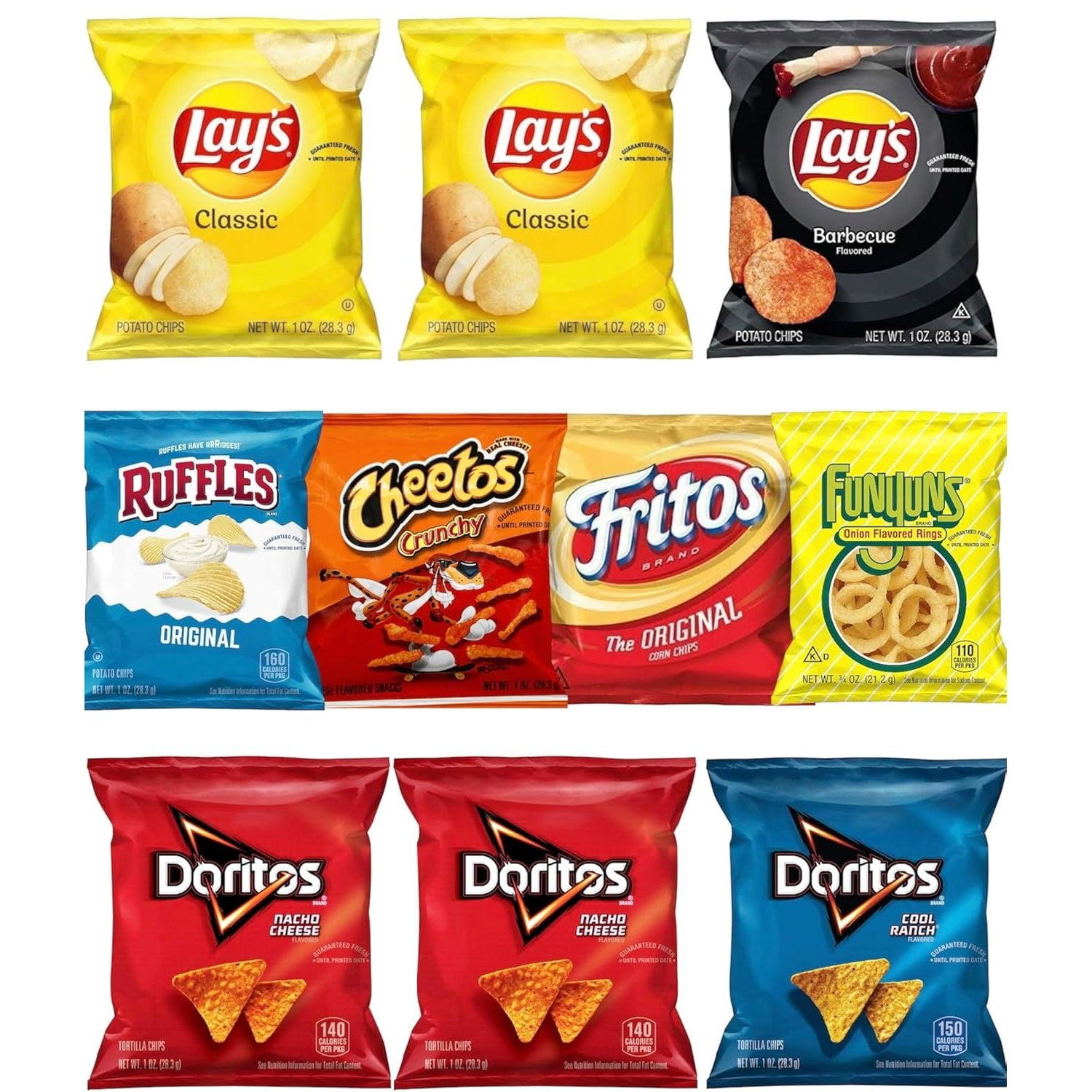 QT LIMITED Frito-Lay Party Mix Variety Pack - Lay's, Ruffles, Cheetos ...