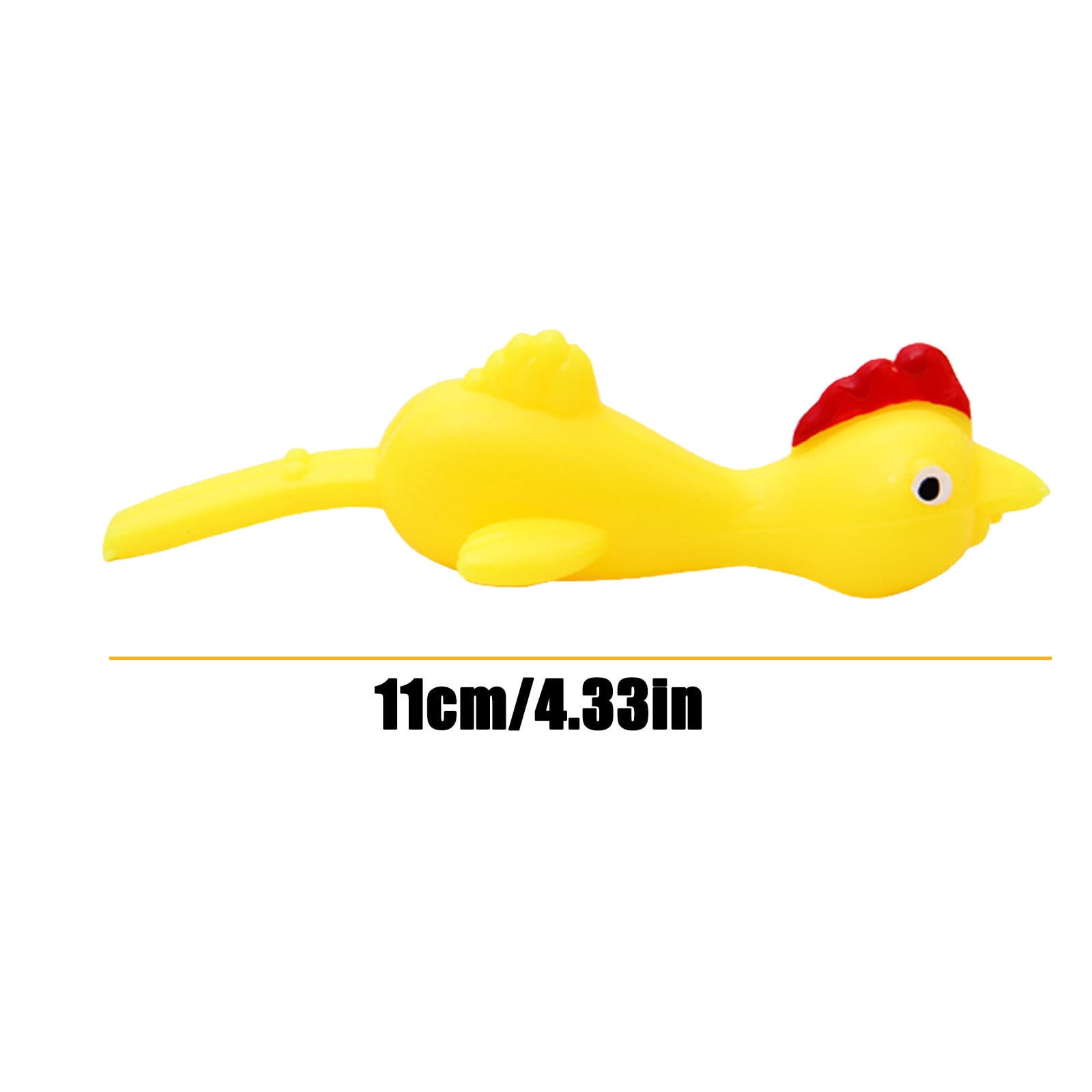 QTBIUQ PCS Ejection Chicken Toys Light Rubber Finger Prank Flying Toys ...