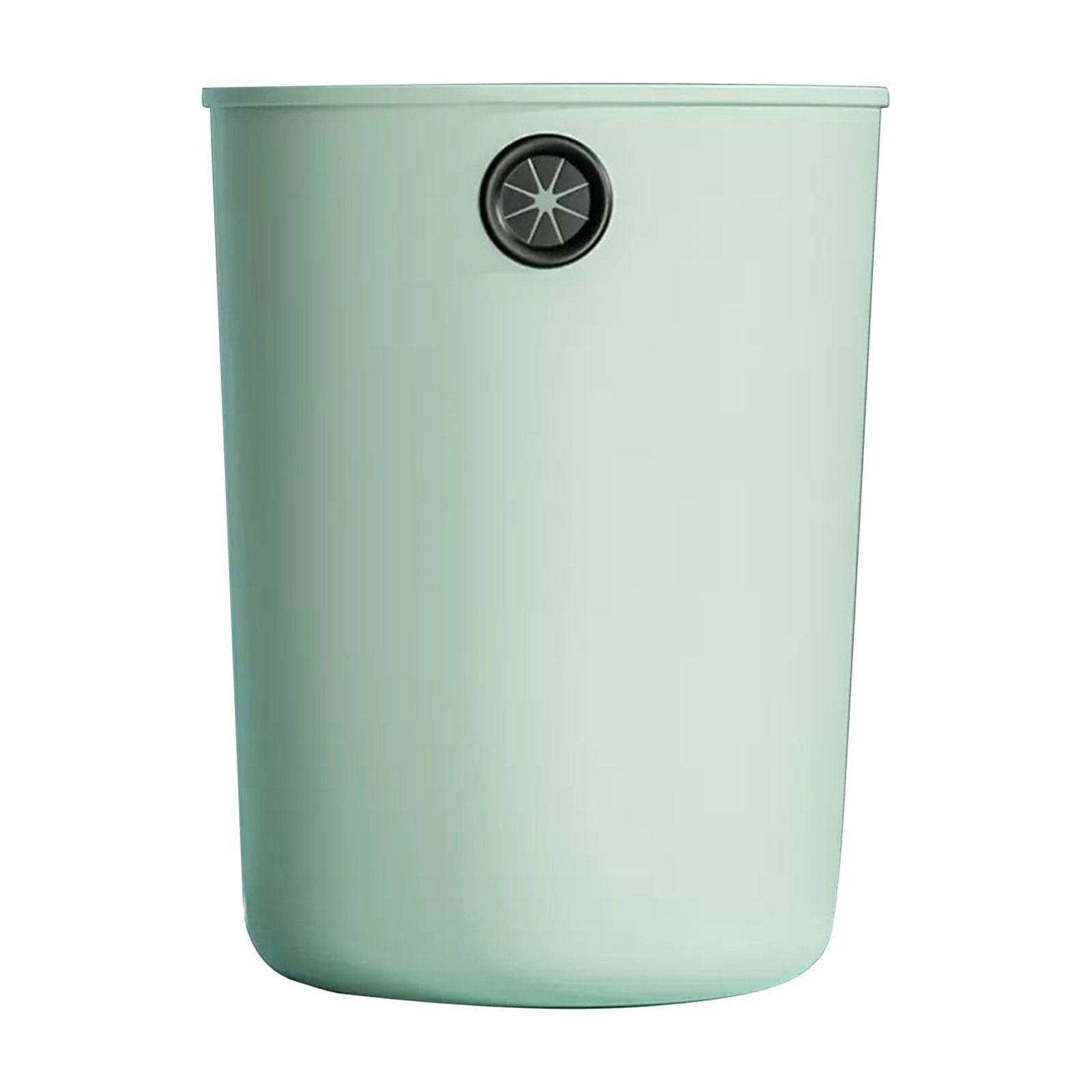 QTBIUQ Plastic Button Trash Can WasteBaskets Trash Can Slim Garbage Can ...