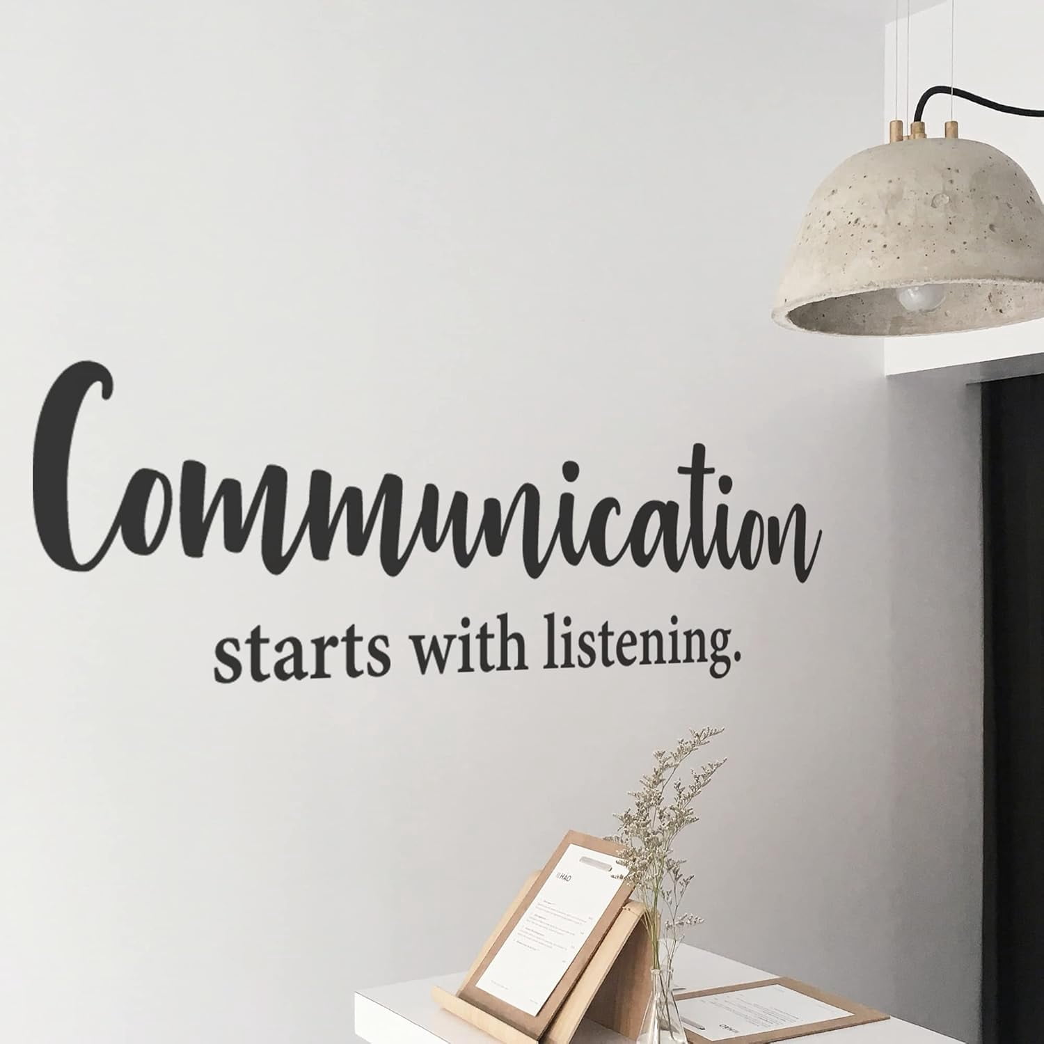 QTH Communication Starts with Listening Wall Decal Sticker ...
