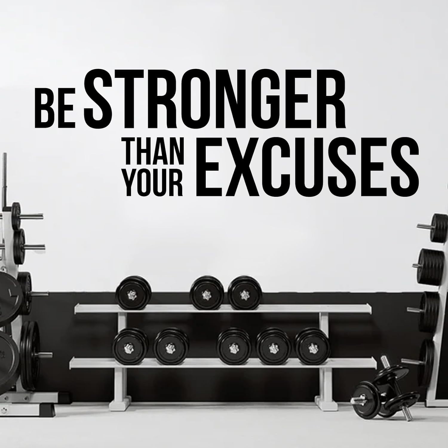QTH Home Gym Wall Decals Quote - Fitness Inspirational Vinyl Decal ...