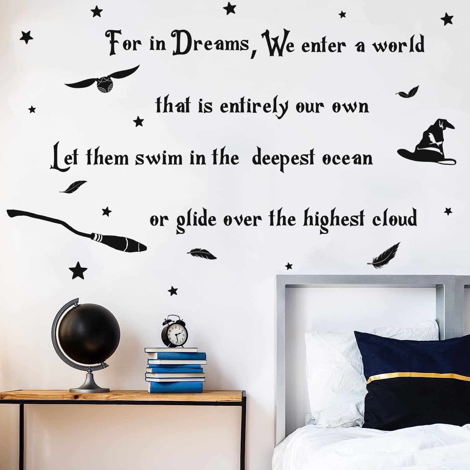 QTH Inspirational Quotes Wall Stickers for Children,Motivational ...
