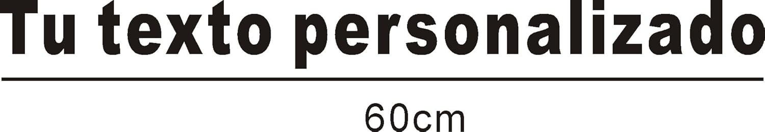 QTH Pack of 2 60 cm – Vinyl Sticker Personalised with Your Text ...