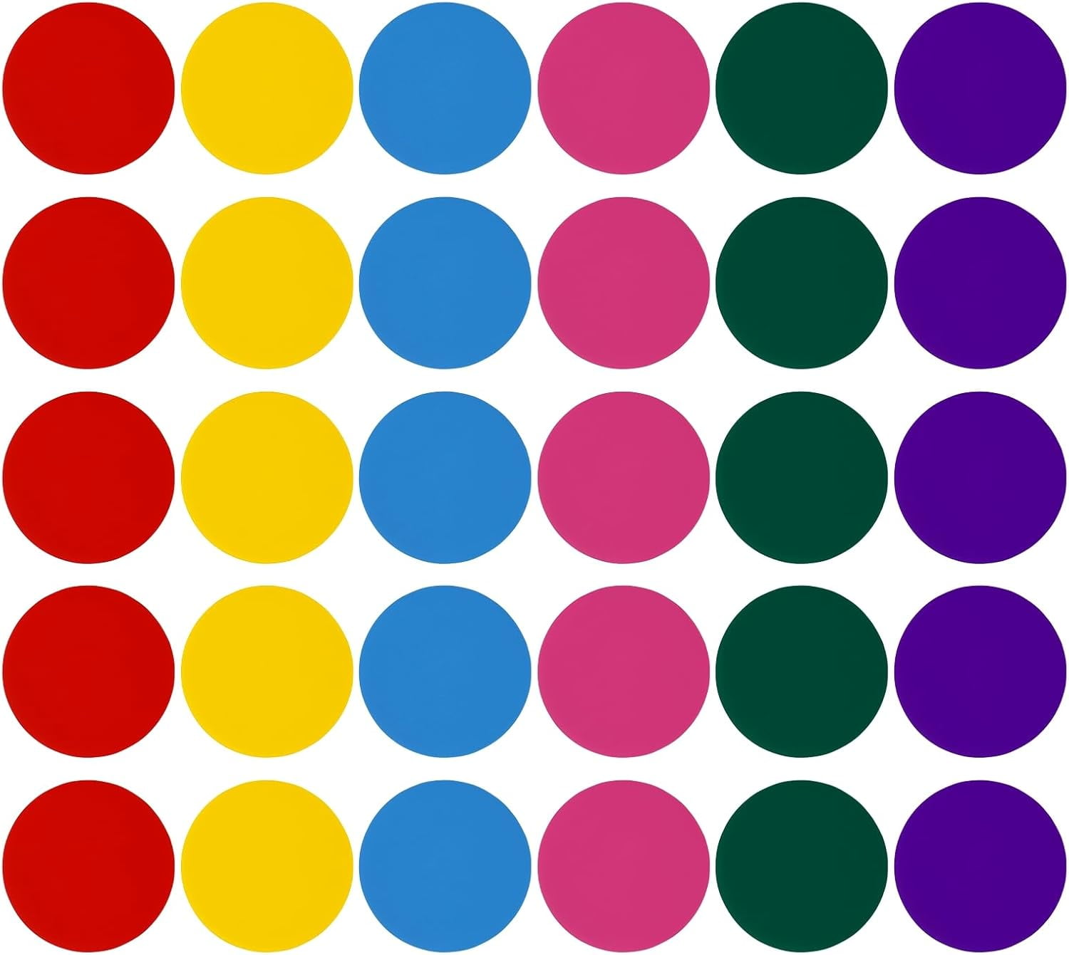 QTH Round Floor Sticker, 30 Pack Floor Spot Marker Self Adhesive ...