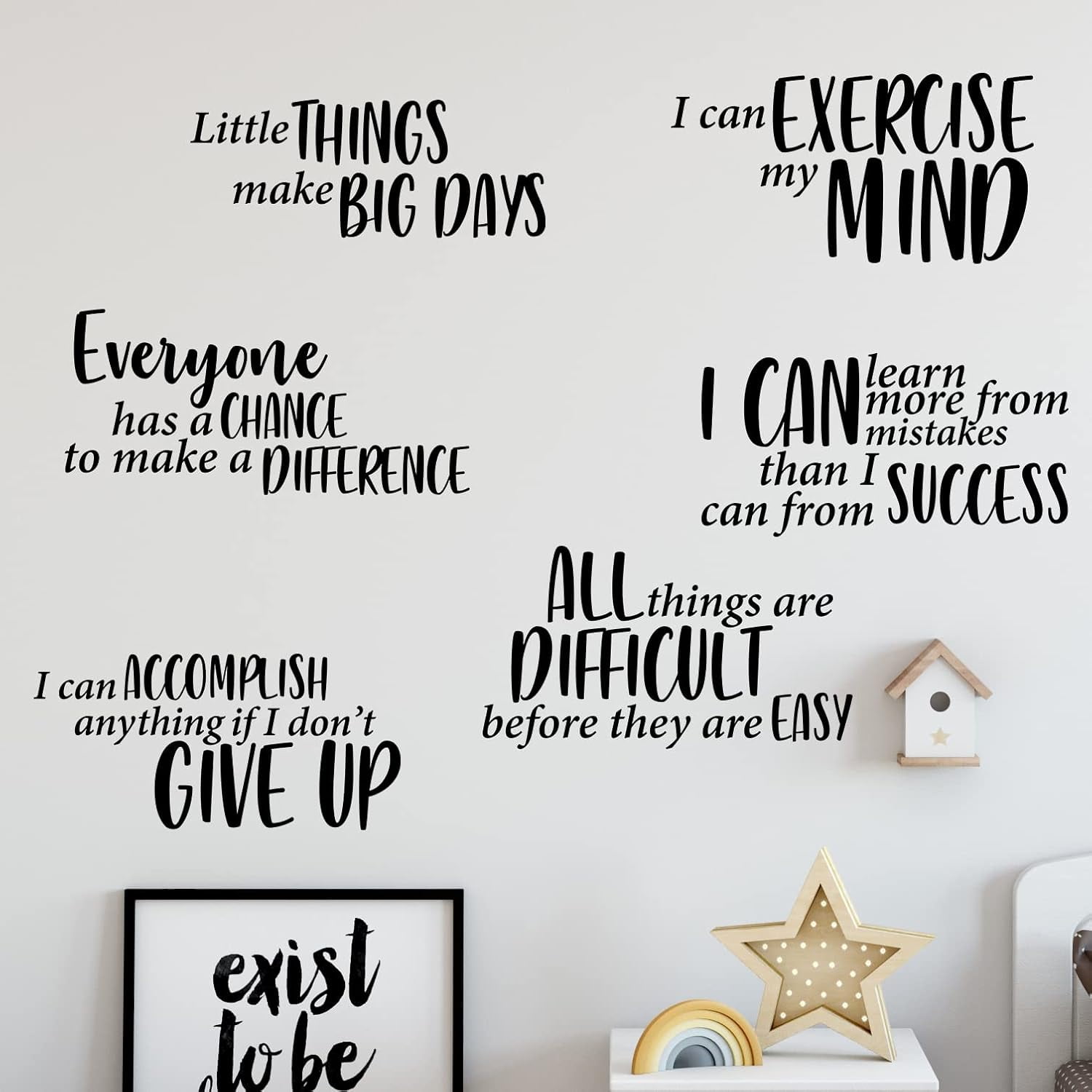 QTH Vinyl Wall Decal for Kids Sticker Educational Inspirational ...