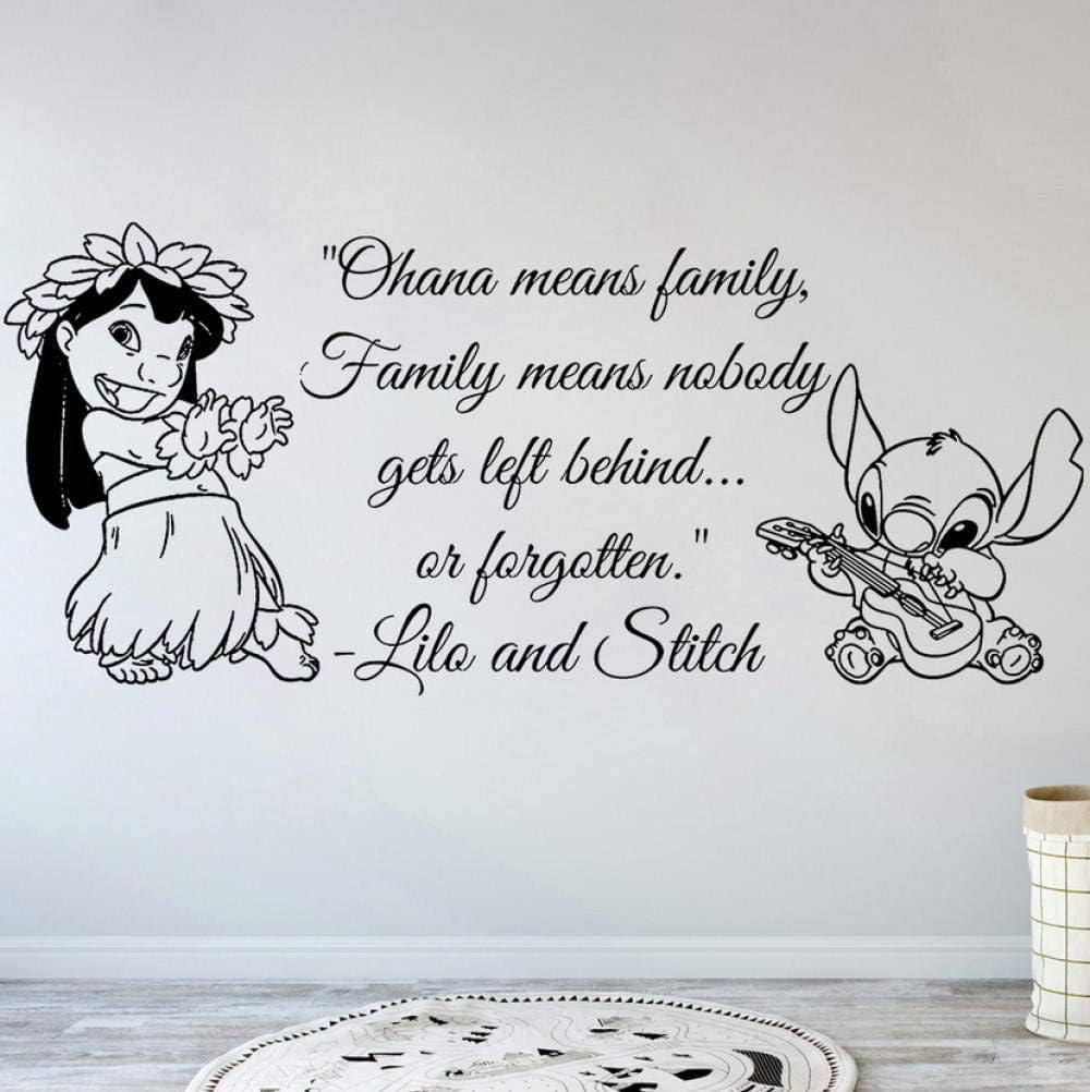 QTH Wall Stickers Art Decor Decals Ohana Family Quote Nursery Inspired ...