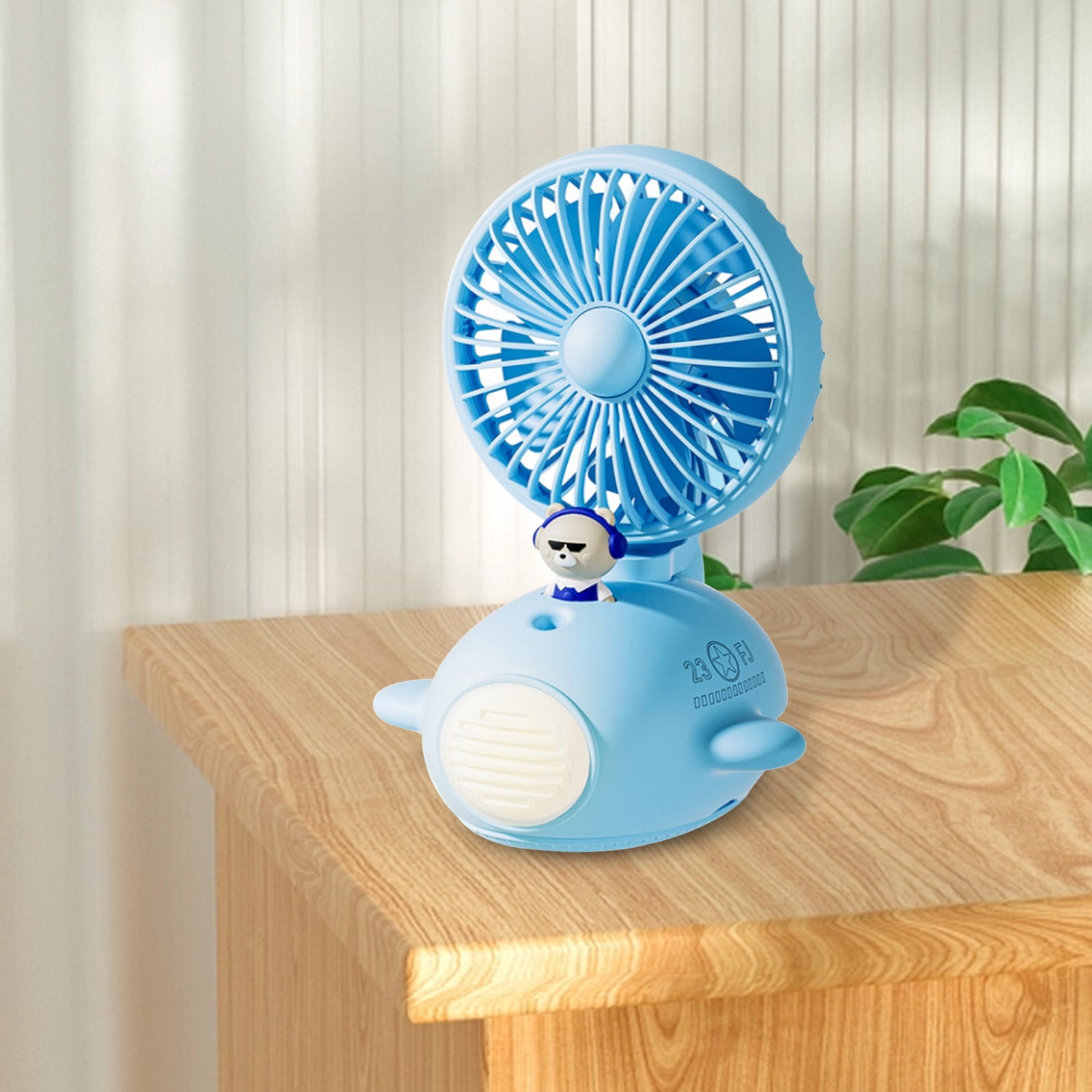 QTOCIO Airplane Cute Pet Shape Water Wind-conditioning Fan, Mini Fan ...