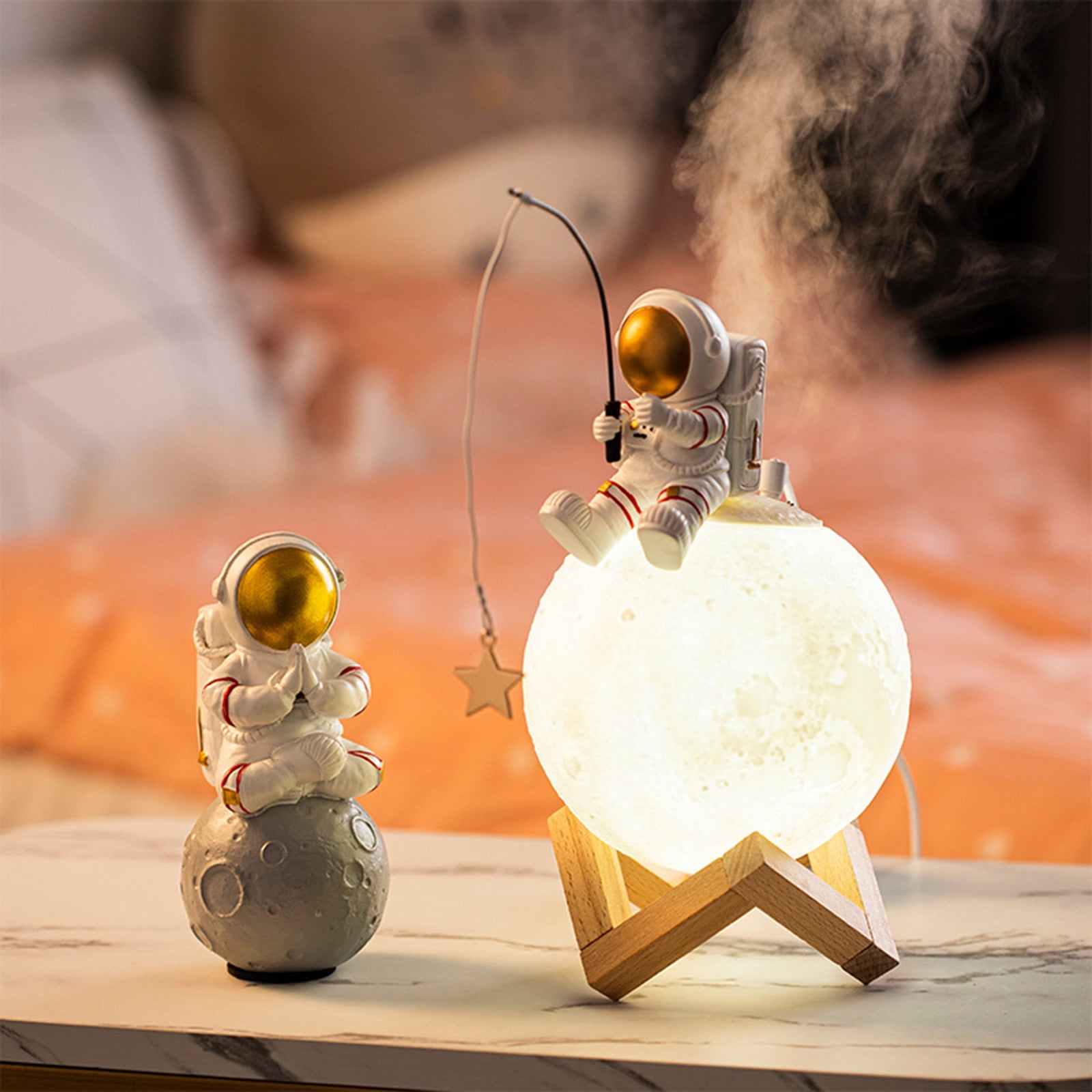 QTOCIO Astronaut Lamp Humidifier Cute Cool Mist USB Humidifier 3 Colors ...