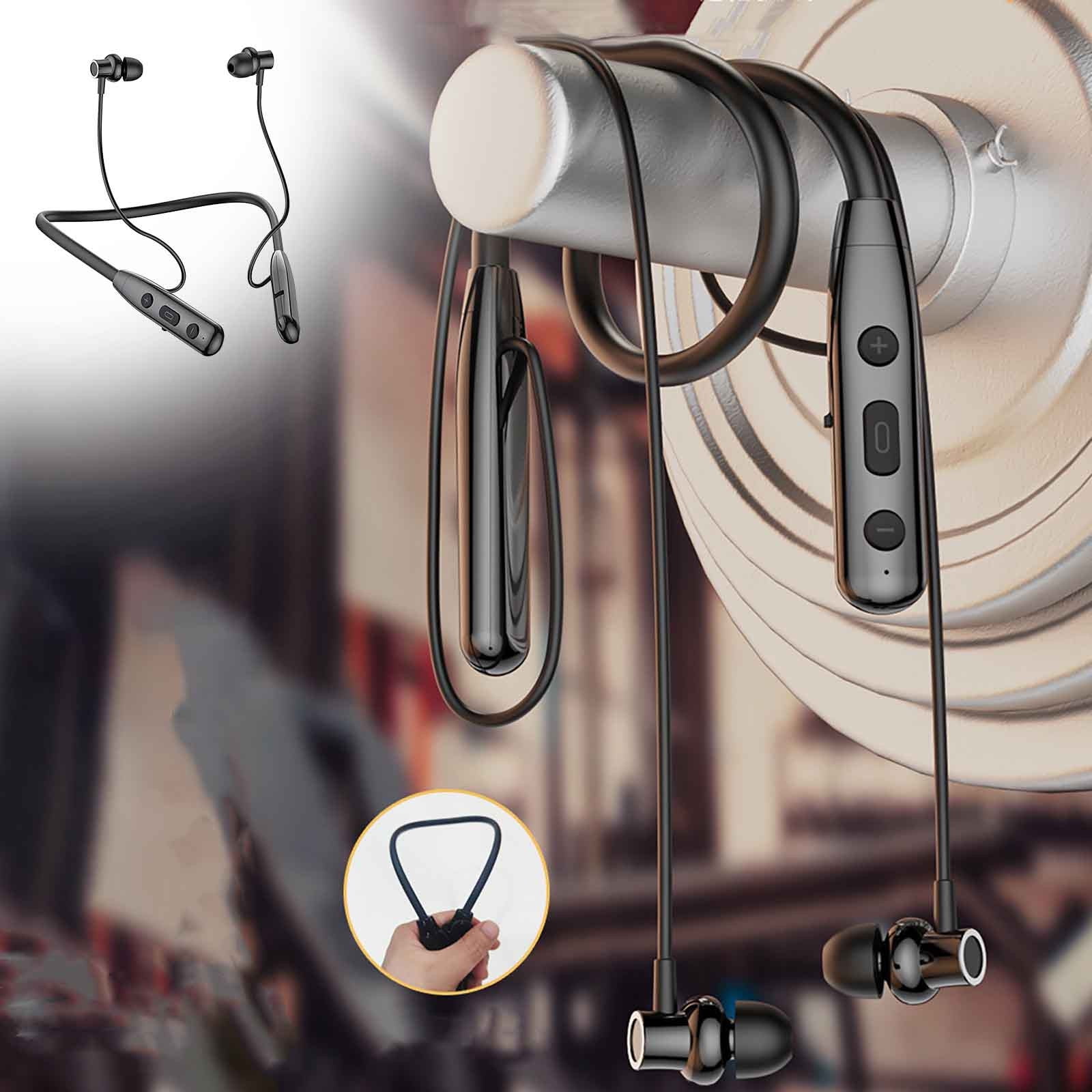 QTOCIO Bluetooth Earbuds Wireless Bluetooth Earphone Neck Hanging Neck ...