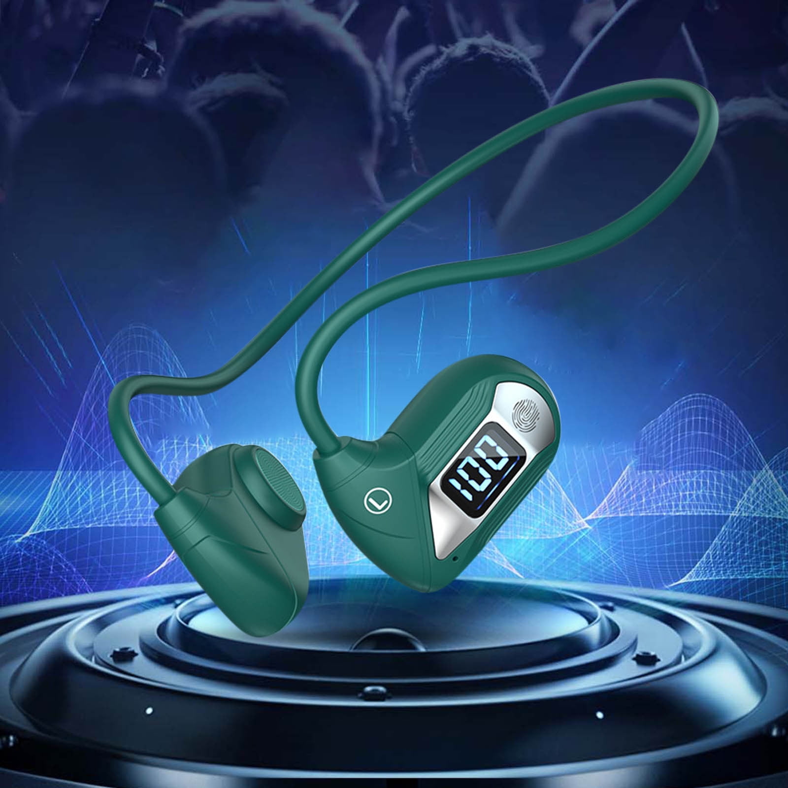 QTOCIO Bluetooth Headphones, Earless Conduction Ultra-long Wireless ...