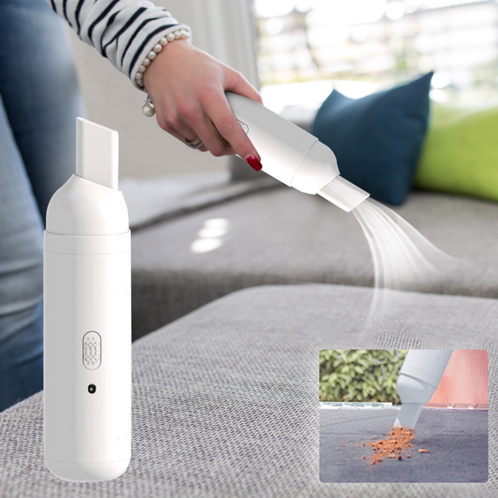 QTOCIO Home Appliances, Handheld Desktop Vacuum Cleaner, Large Suction ...