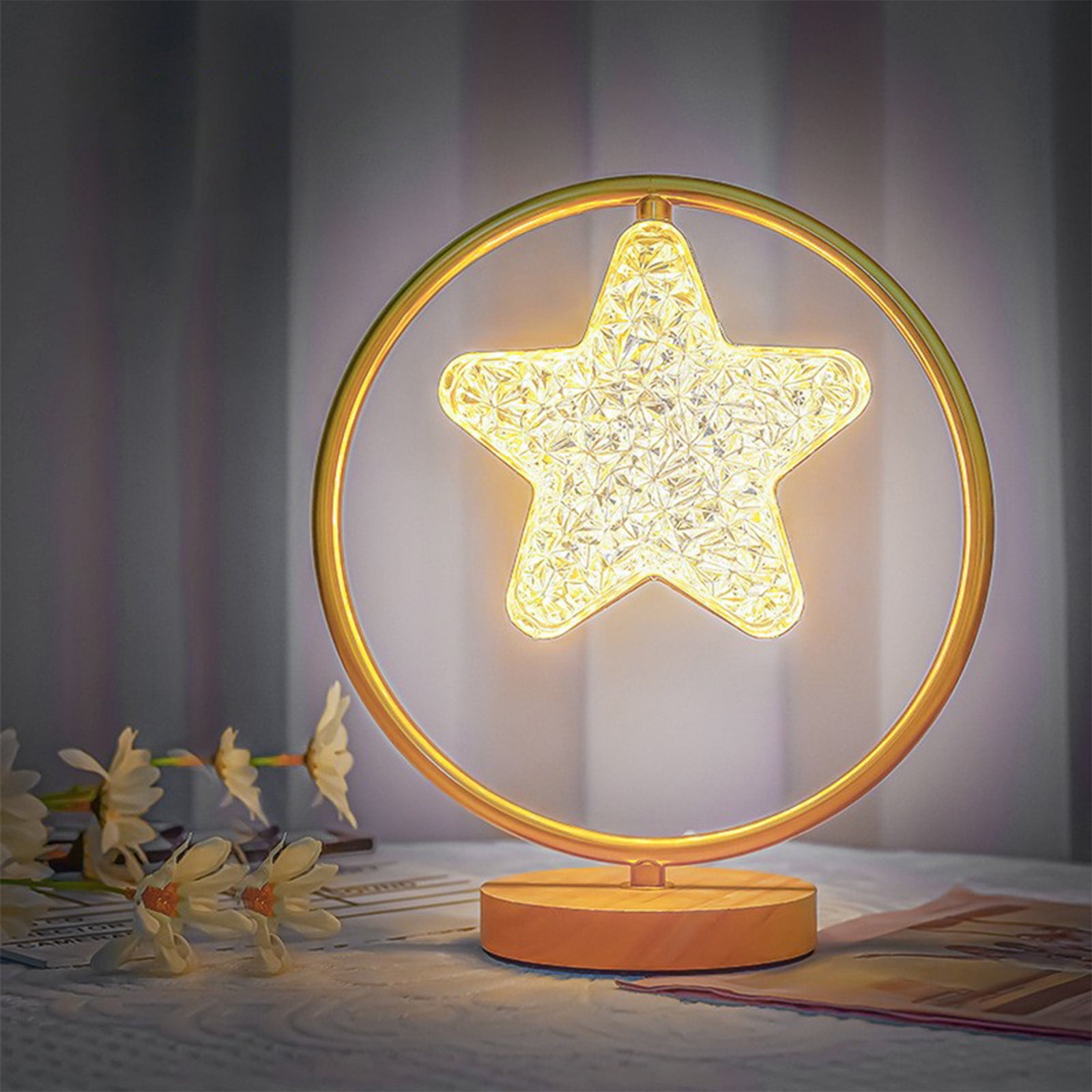 QTOCIO Home Decor, Iron Decorative Lamp Battery Powered Iron Decorative ...