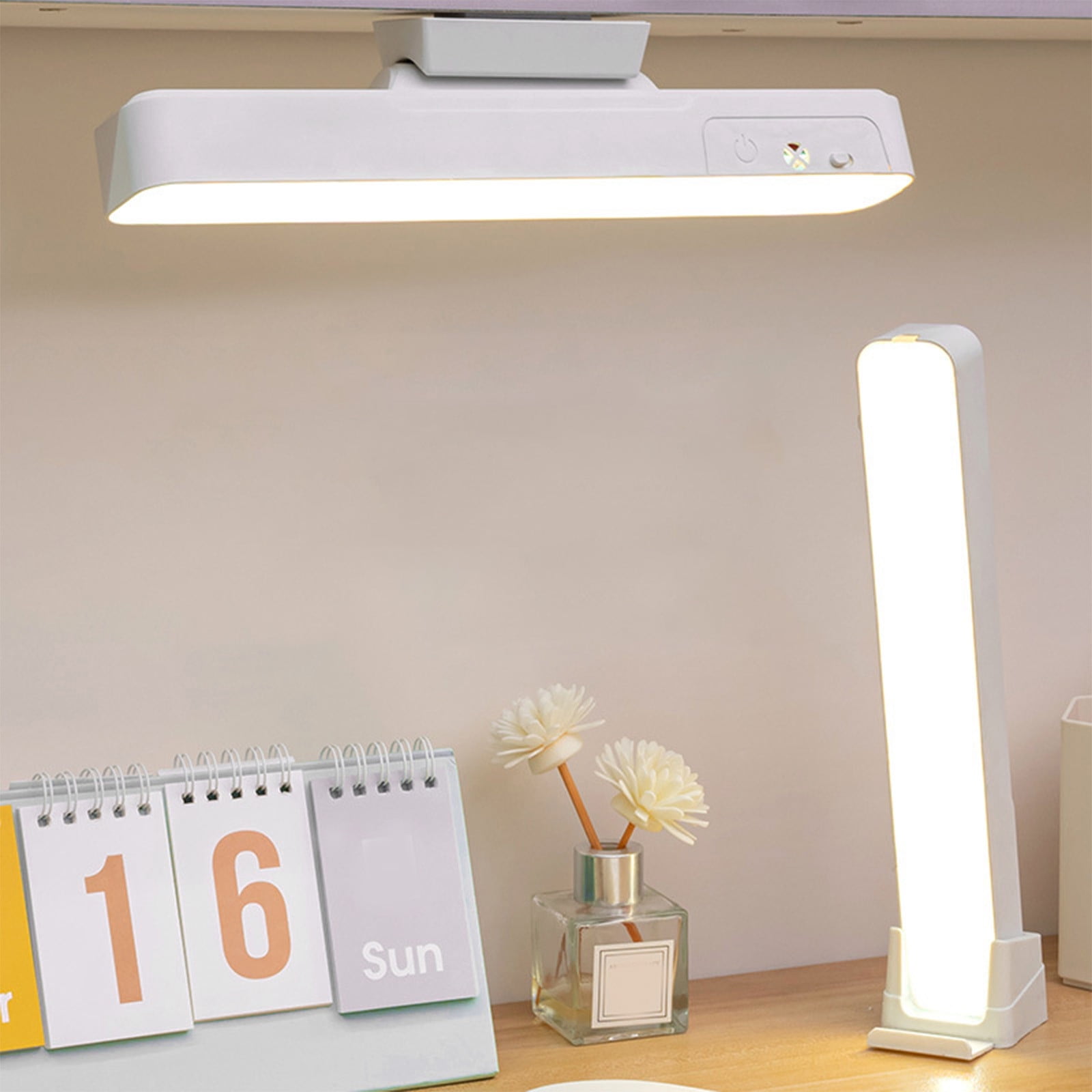 QTOCIO Home Decor, LED Desk Light Magnetic Study Lamp Home T-ouchs Desk ...