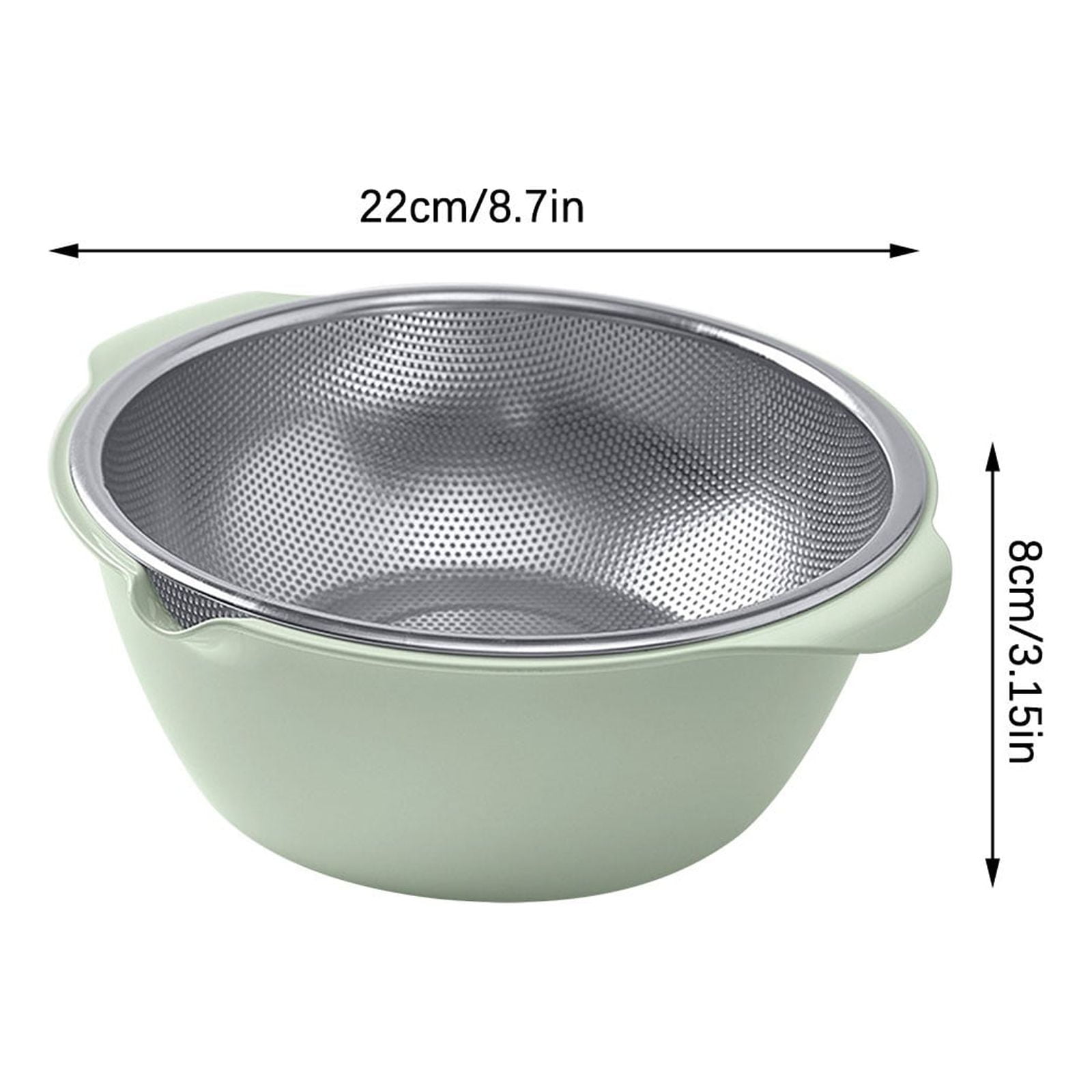 QTOCIO Kitchen Gadgets, 304 Stainless Steel Microporous Colander With ...