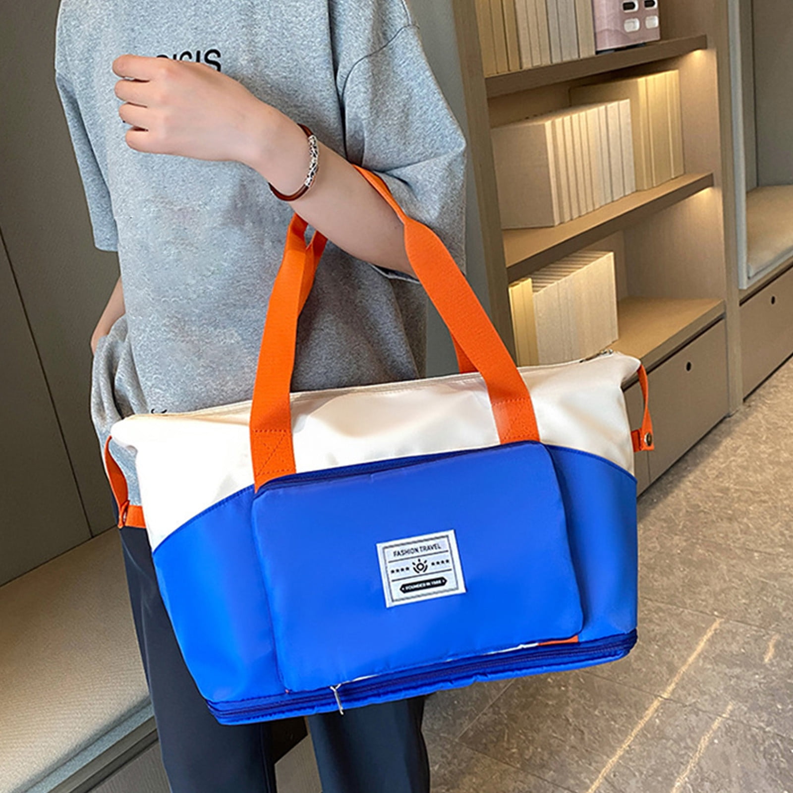 QTOCIO Organization And Storage, Large Travel Tote Bag, Expandable Gym ...