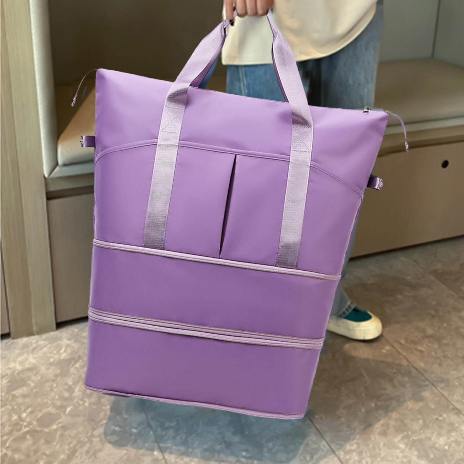 QTOCIO Organization And Storage, Large Travel Tote Bag, Expandable Gym ...