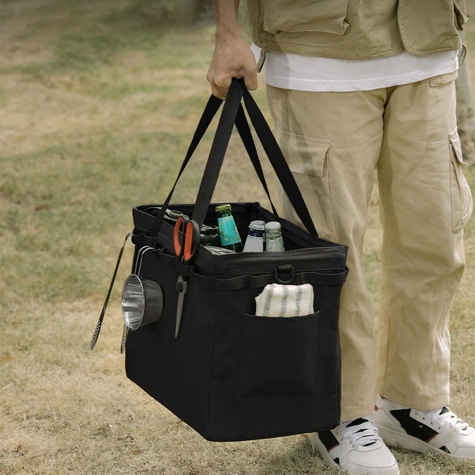 QTOCIO Organization And Storage, Outdoor Folding Storage Box Camping ...