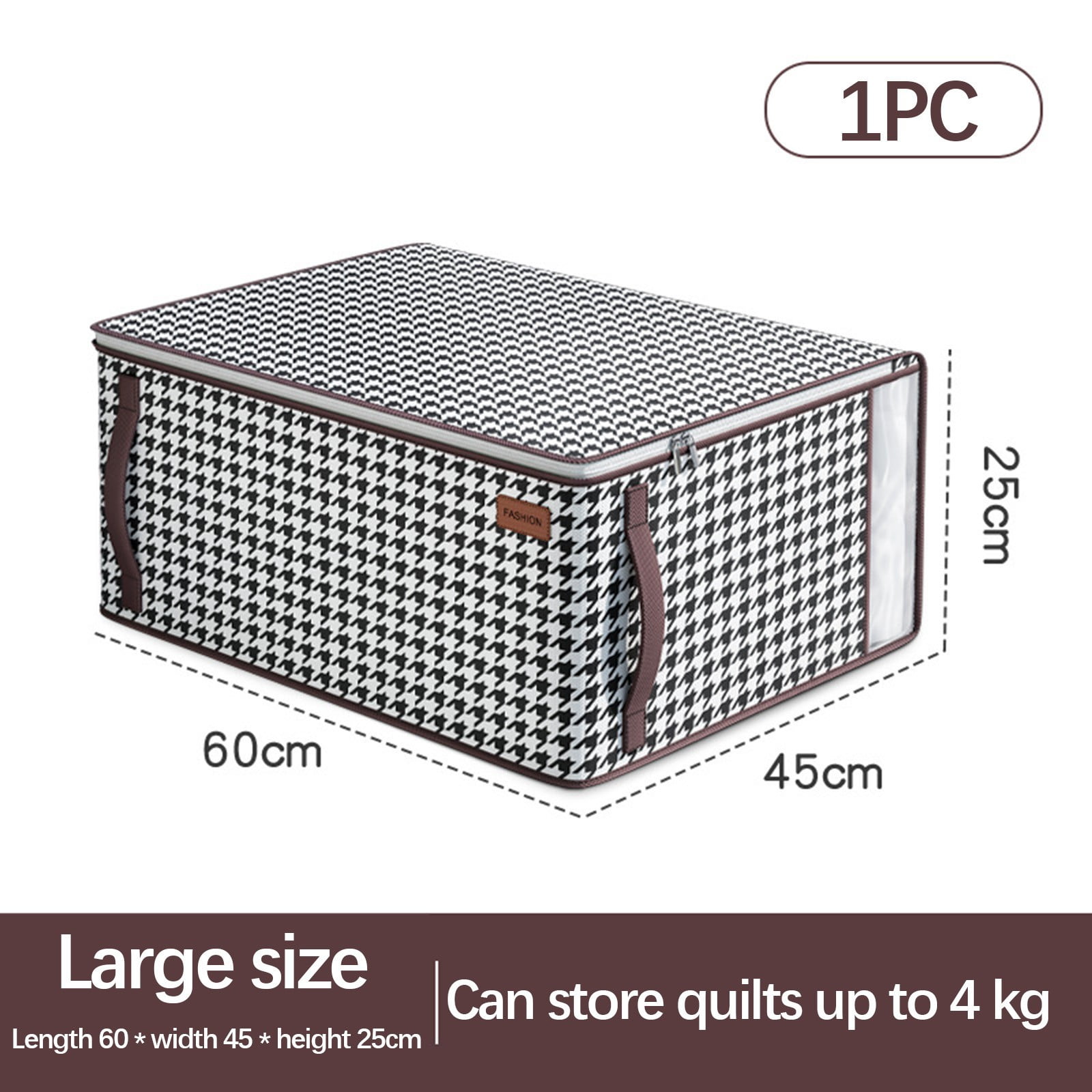 QTOCIO Storage Containers Visual Portable Clothes Storage Bag Wardrobe ...