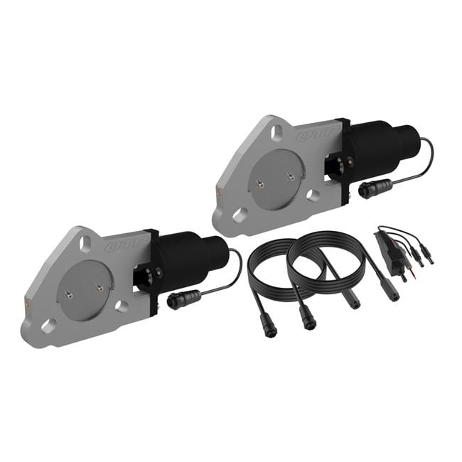 QTP Dual 2.5 in. Electric Valves, Wiring, 1 Toggle Switch & 2 SS 2.5 in ...