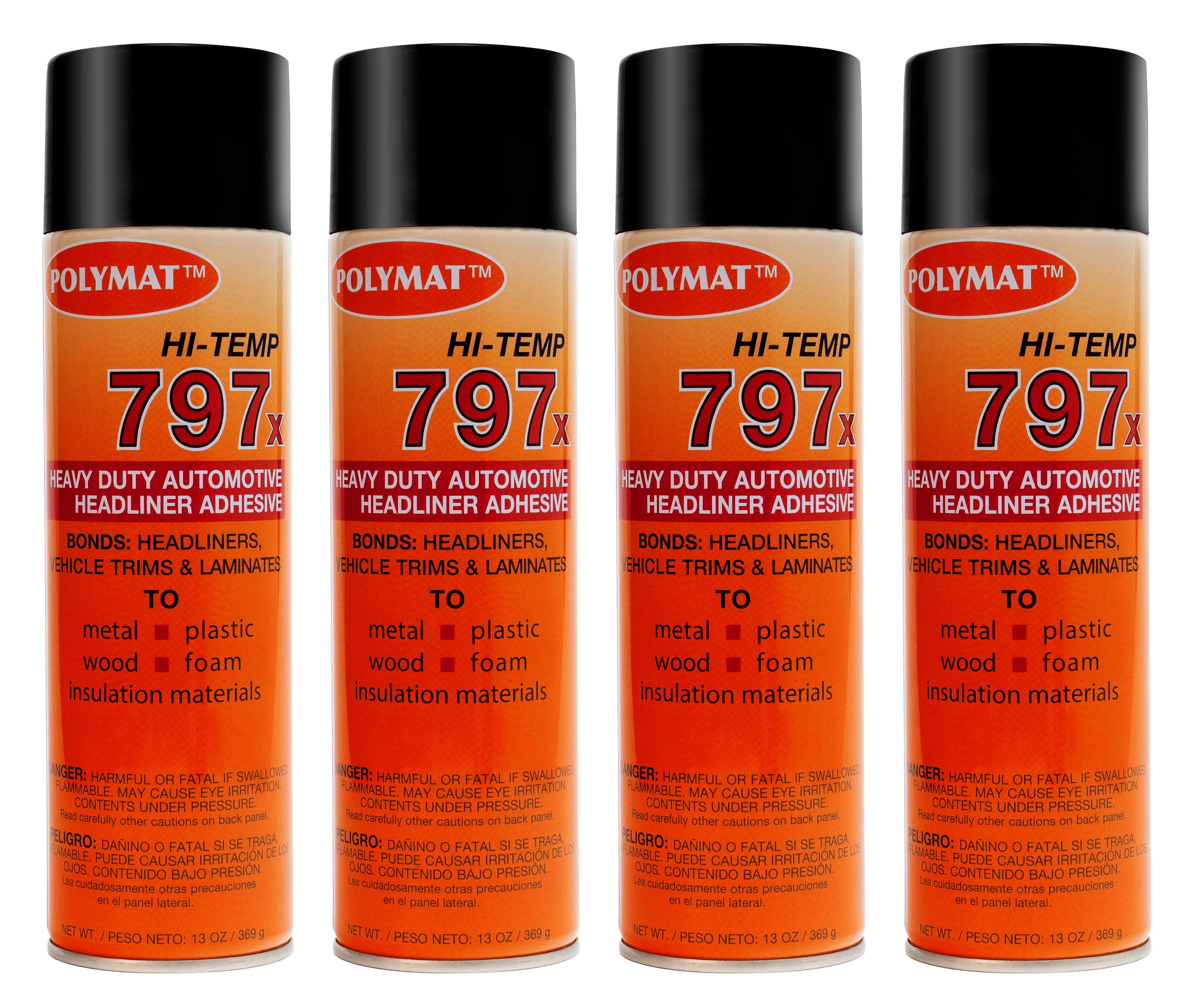 QTY4 Polymat 797 Hi-Temp Spray Glue Adhesive BONDS LAMINATE to CABINETS ...