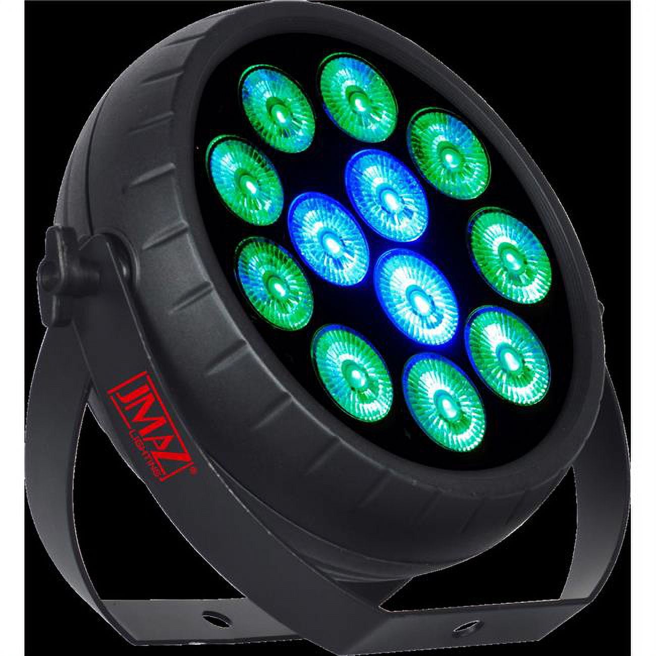 QUAD12 Radiant Par Wash Fixture with 12 Quad-Color 4-in-1 RGBA 10W LED ...