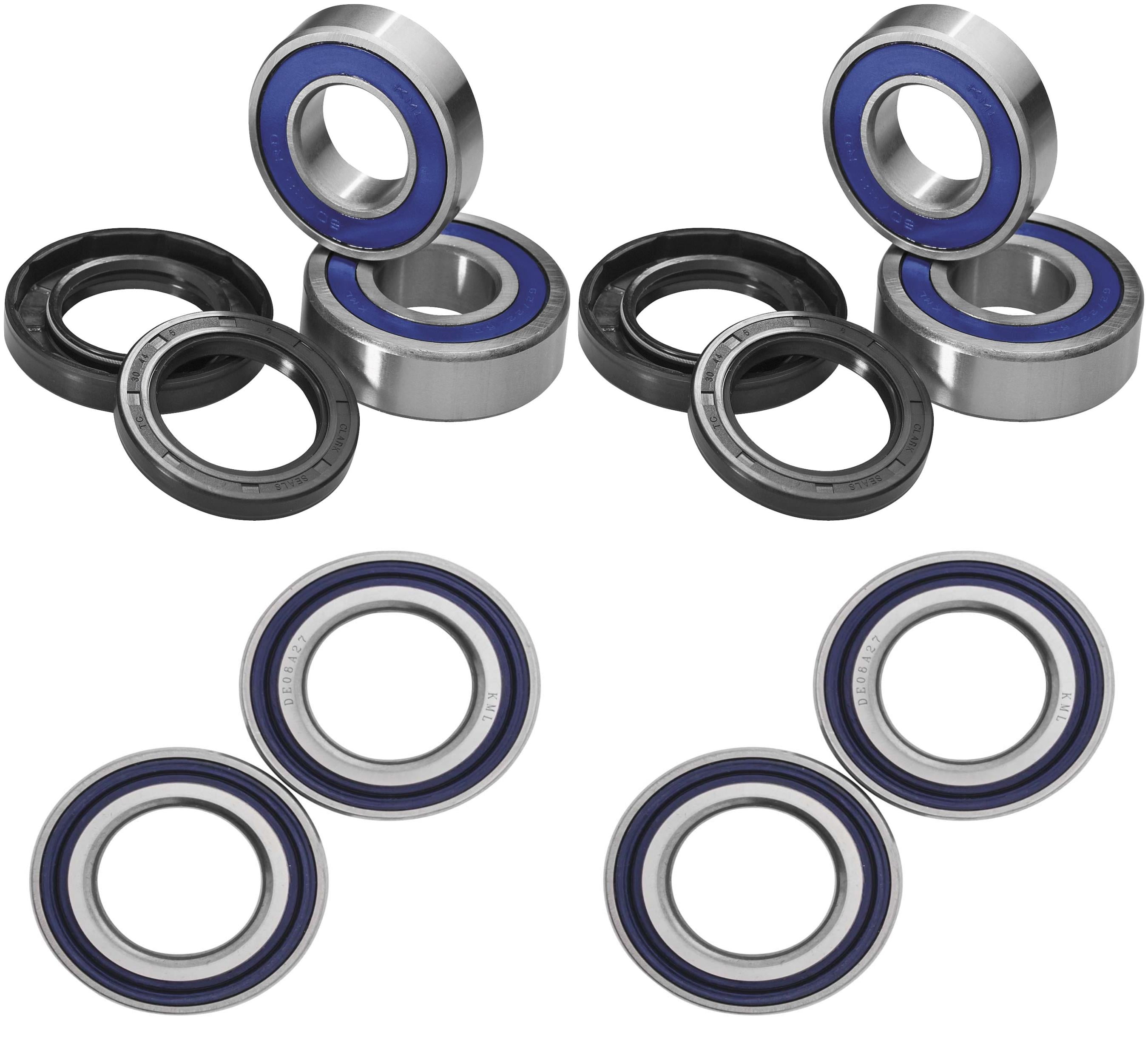 QUADBOSS Front and Rear Wheel Bearing Kits for Polaris Ranger 900 Crew ...
