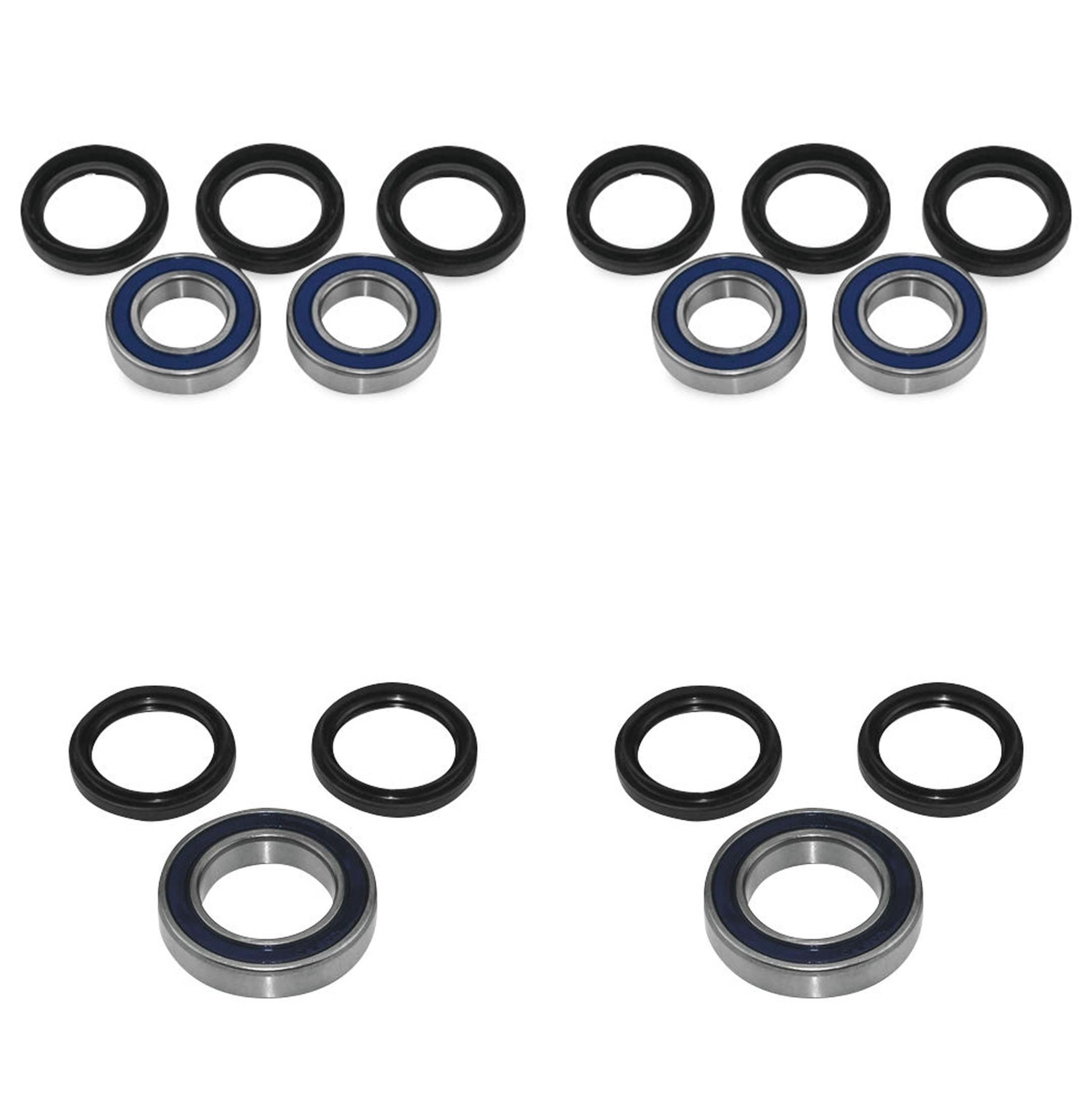 QUADBOSS Front and Rear Wheel Bearing Kits for Suzuki LT-A400F 4WD King ...