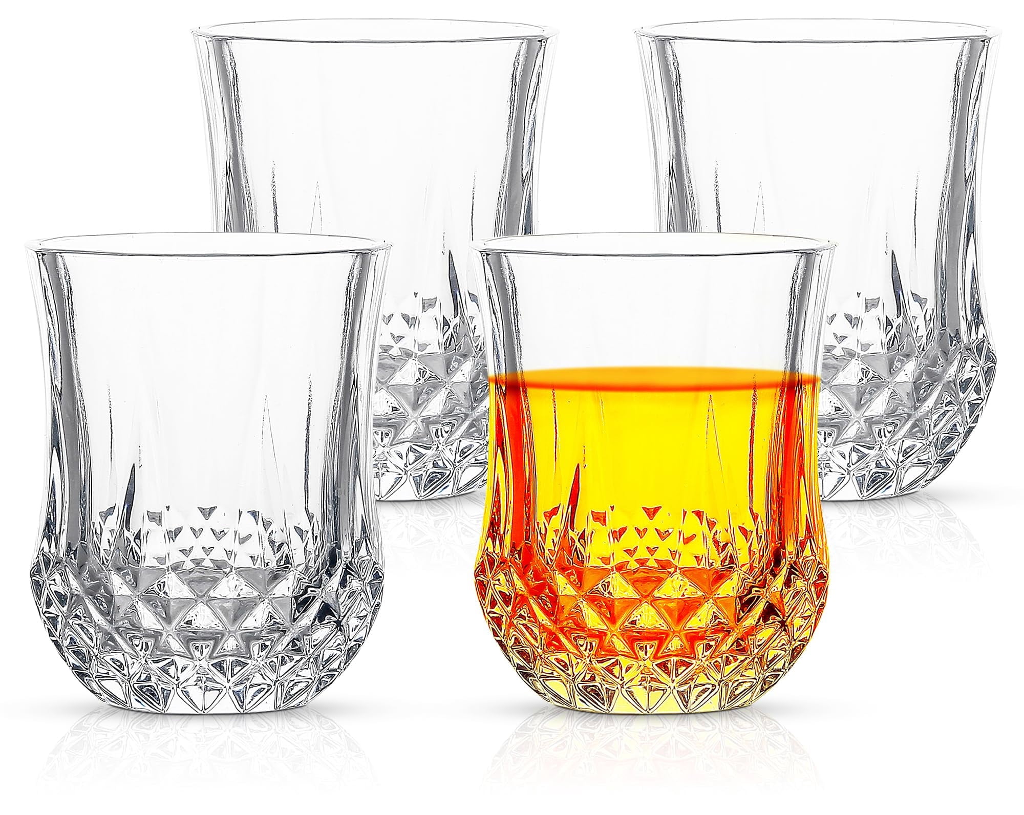 QUAFFER Mini Glass (Set of 4) – Classic Whisky Vodka Tequila Sherry ...