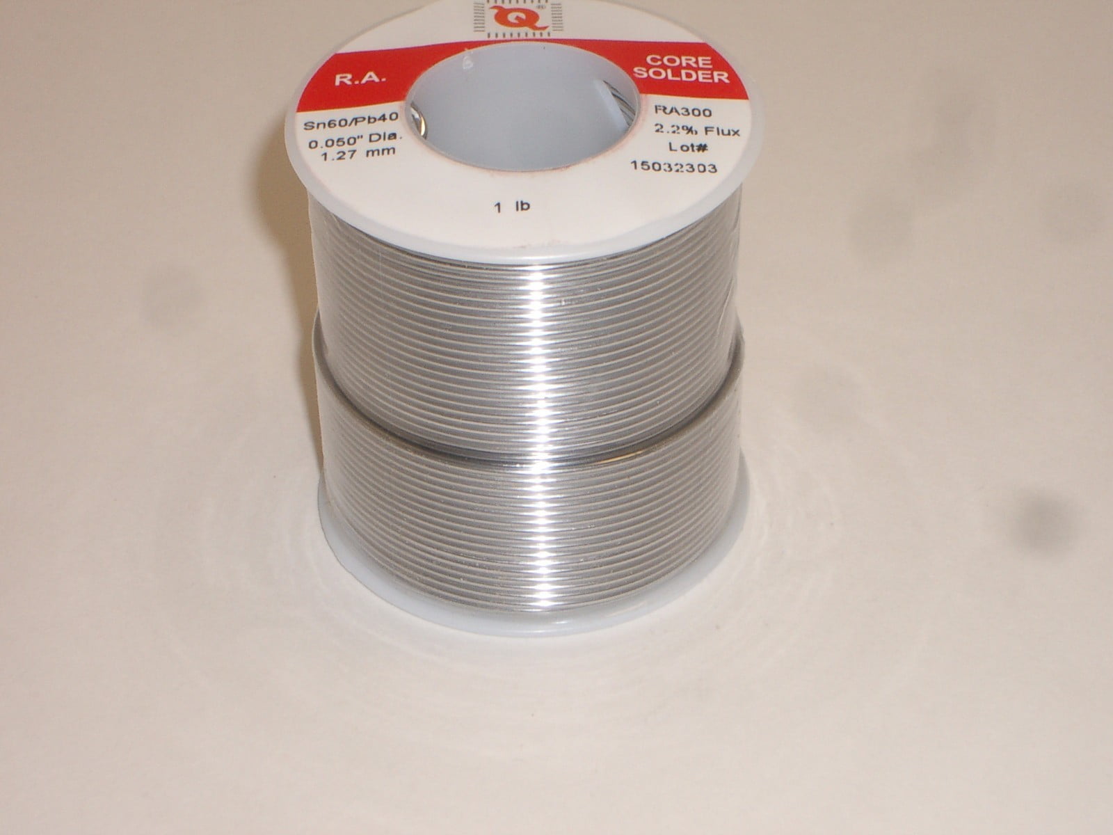 QUALITEK RA300-SN60-050A .050 DIA 60/40 2.2% FLUX ROSIN CORE SOLDER 1 ...