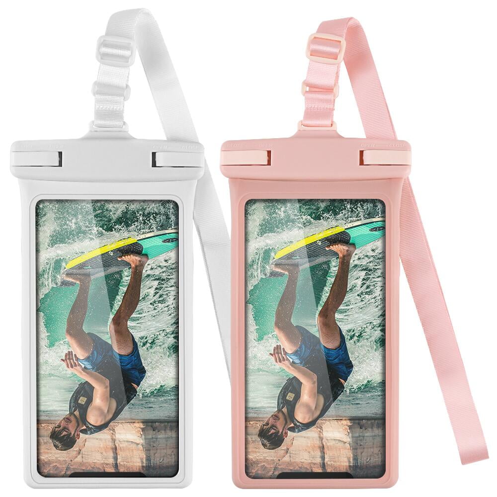 QUANFENG QF 2PCS Waterproof Phone Pouch Floats Phone Dry Bag Waterproof ...