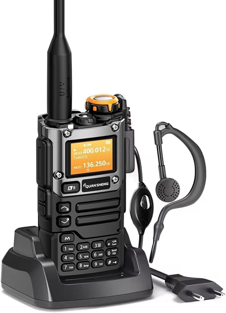 QUANSHENG UVK5(8) AM/FM/DTMF Walkie-Talkie 200 Channel Type-C Charging ...