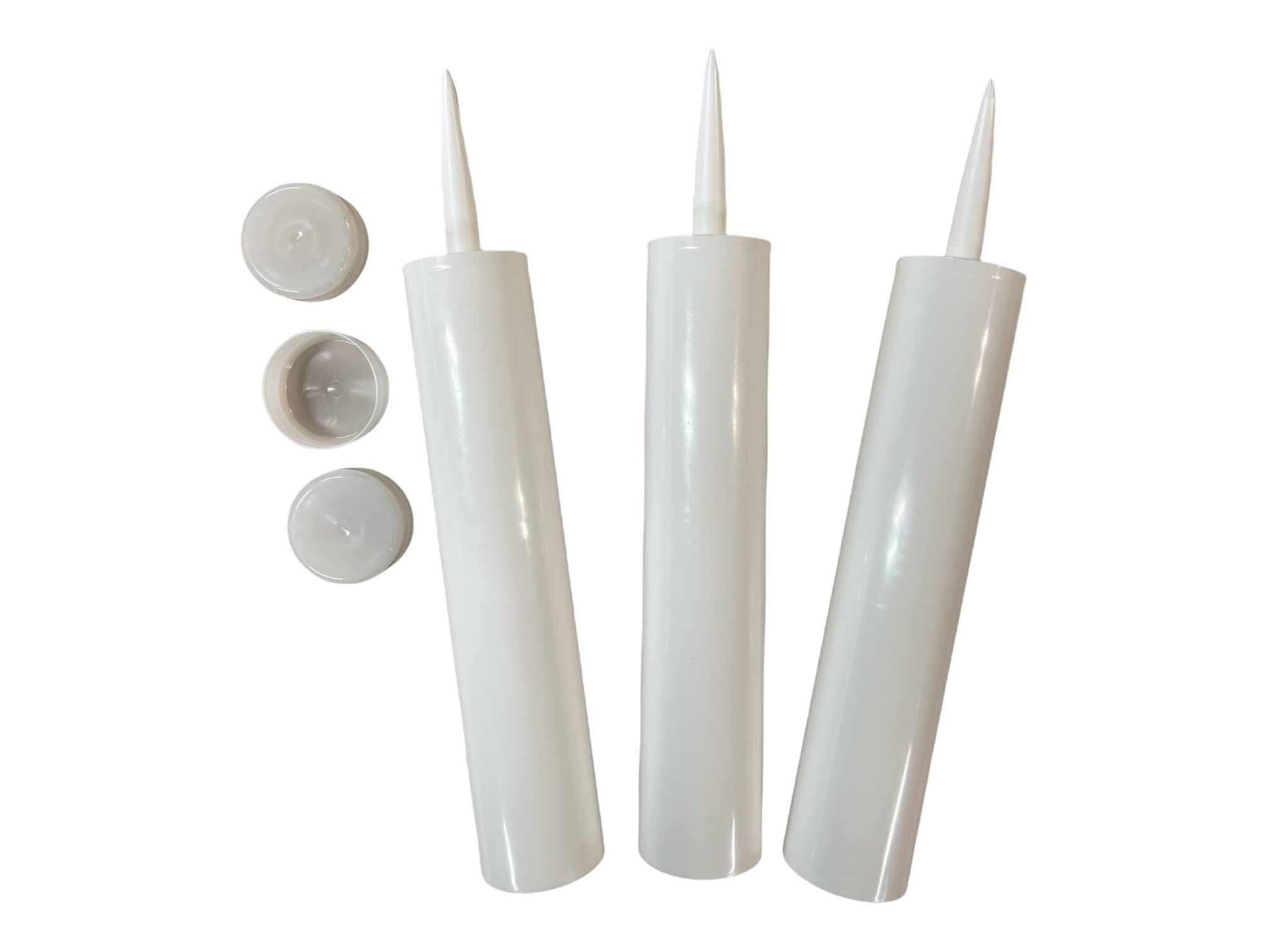 QUART SIZE - EMPTY CAULK TUBE - FILLABLE CAULKING CARTRIDGE - 3 Pack ...