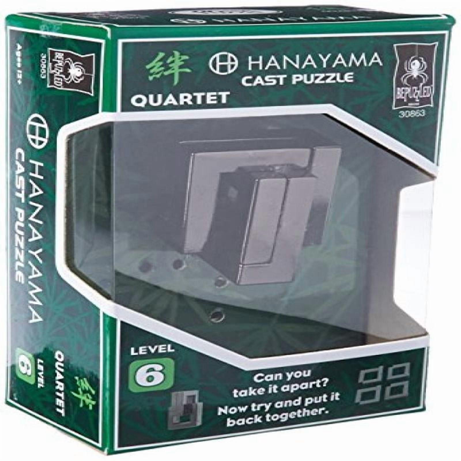 QUARTET Hanayama Cast Metal Brain Teaser Puzzle (Level 6) - Walmart.com