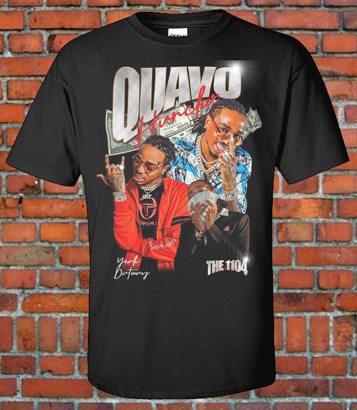 QUAVO 90s Style Bootleg Tee The Migos ATL Hip-Hop Rap Music - Walmart.com