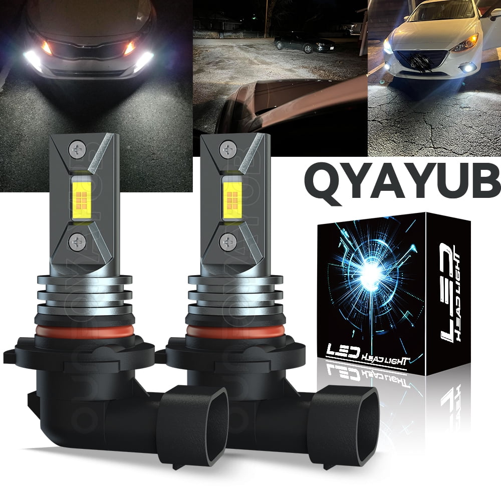 QUAYUB 9145 Fog Light Bulb, 10000LM 6000K Cool White Light, 600% ...
