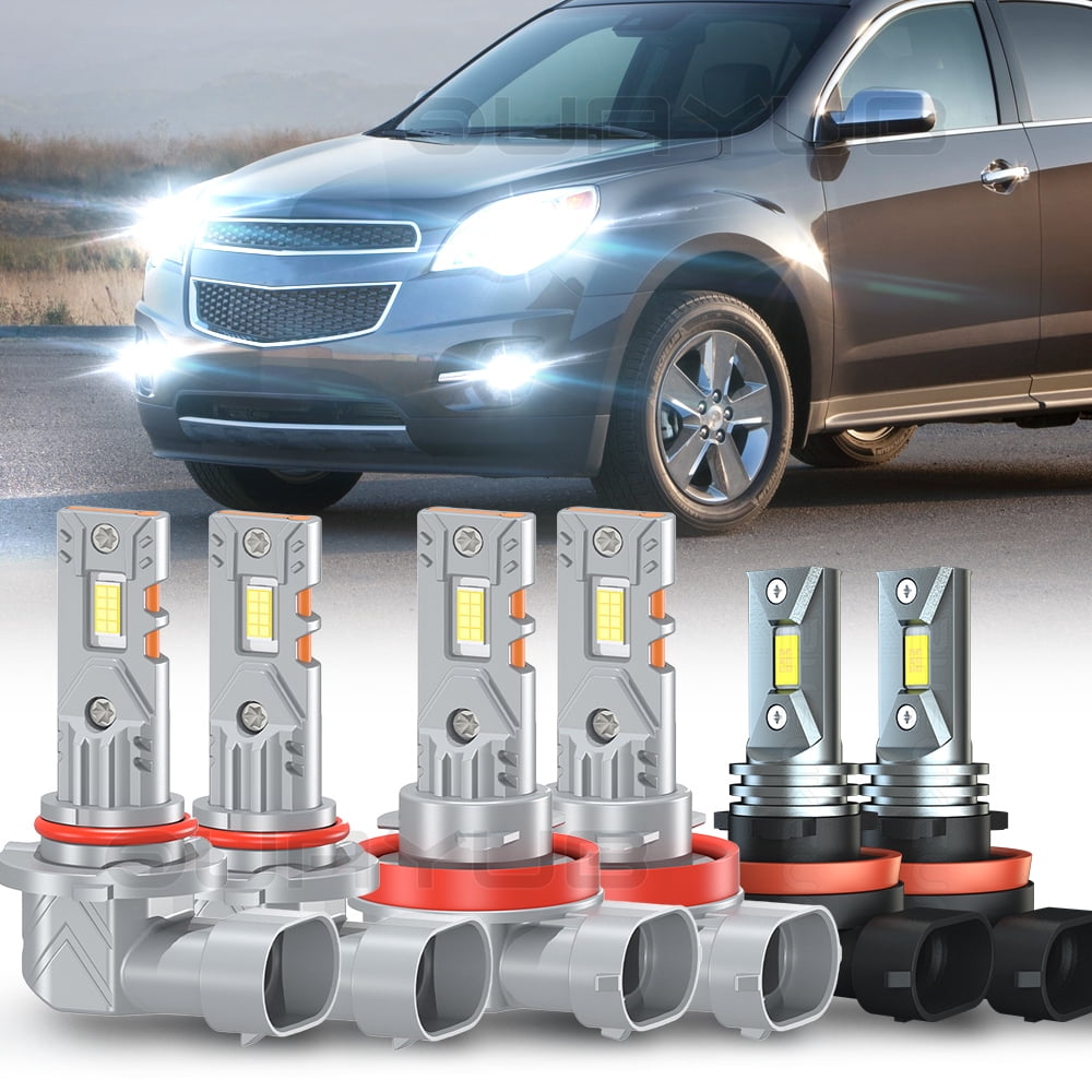 Quayub H11 & 9005 LED Headlights – CSP Chip High/Low Beam + H11 Fog ...