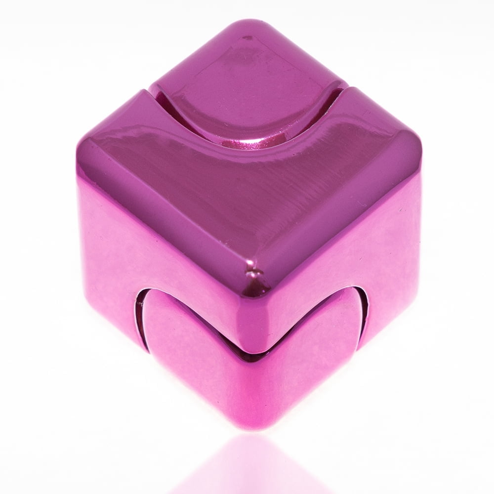 QUBI Fidget Cube Spinner Pink Lightweight and Pocket Size Fidget ...