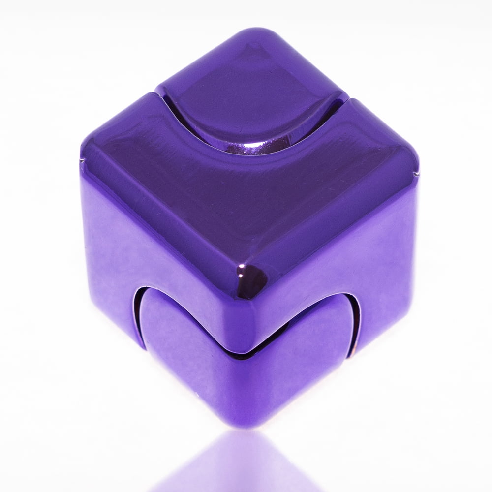 QUBI Fidget Cube Spinner Purple Lightweight and Pocket Size Fidget ...