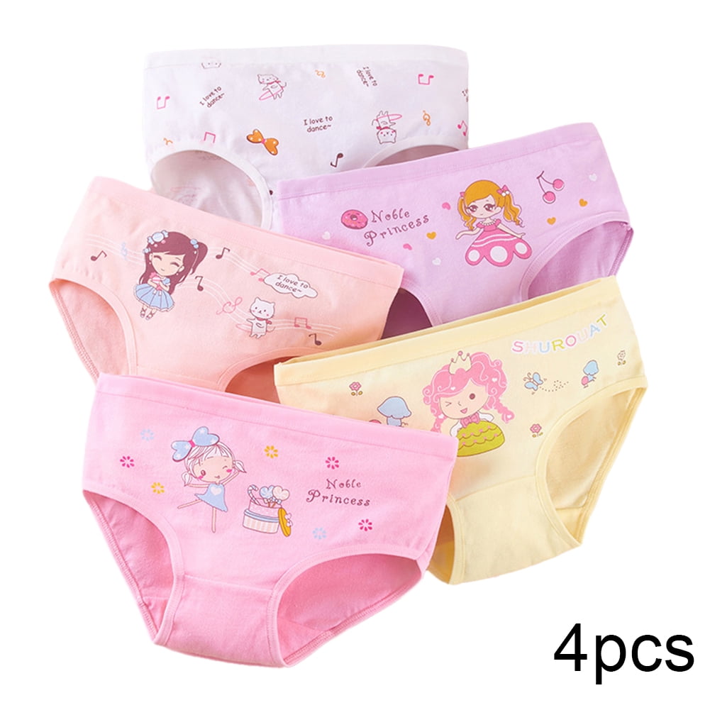 QUDDERR 2-12Years Girls Cotton Briefs Underwear for Baby Kids Soft ...