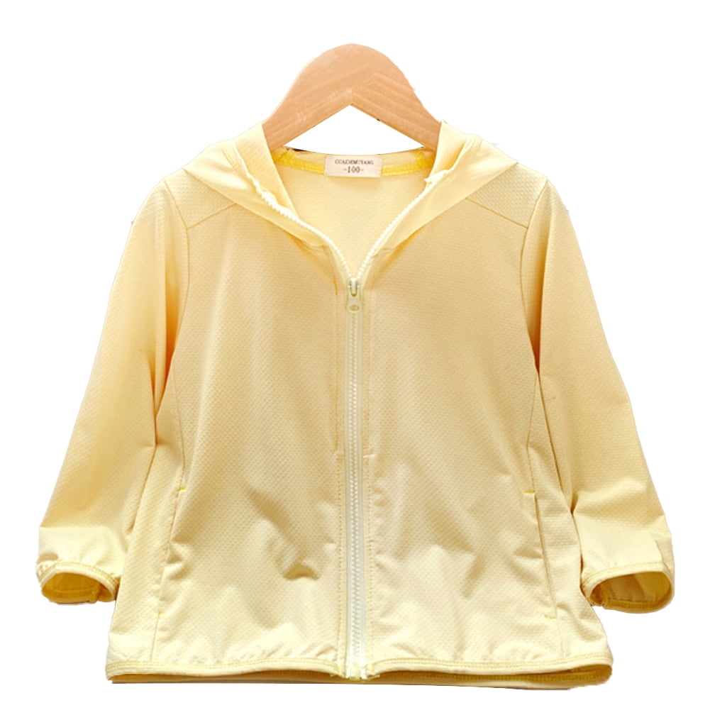 QUDDERR Kids Toddler Zip Sun Protection Jacket for Boys Girls Hooded ...