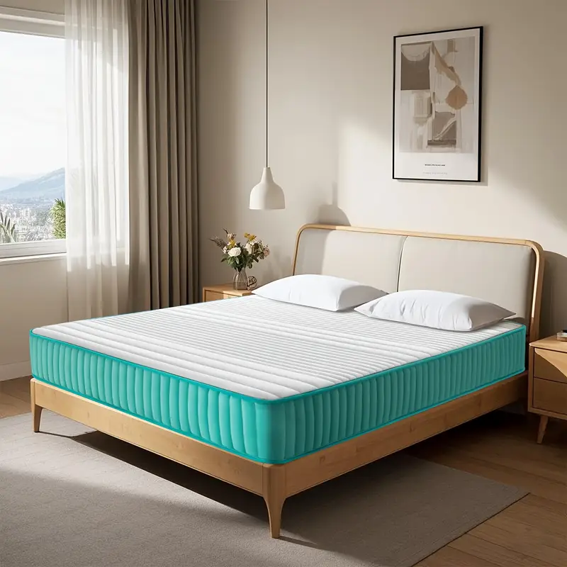 QUEEN Size Mattress 12 Inch Hybrid Mattress with Memory Foam & Pocketed ...