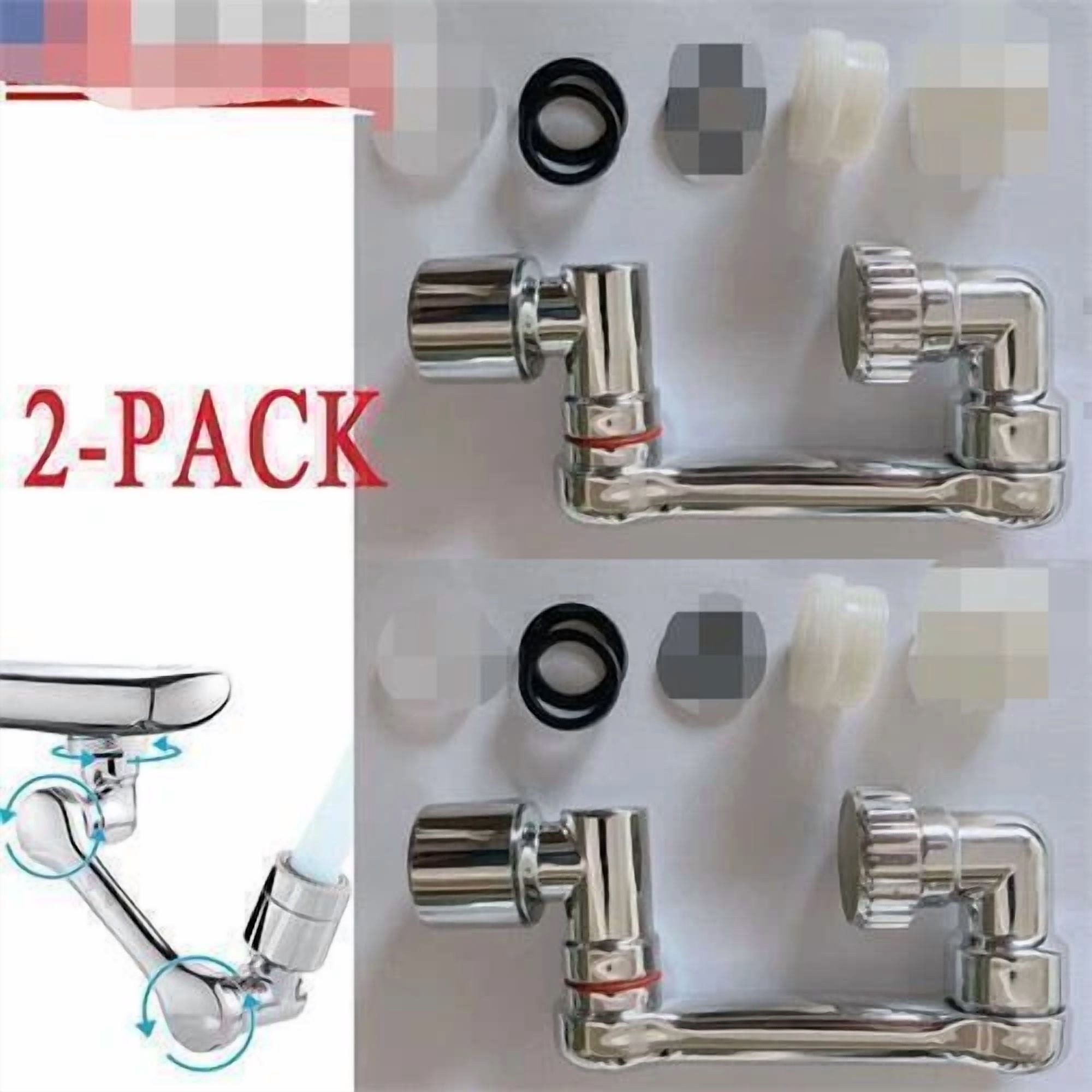 QUEST- 2 Pack Extension Abs Faucet Aerator Universal 1080° Swivel ...