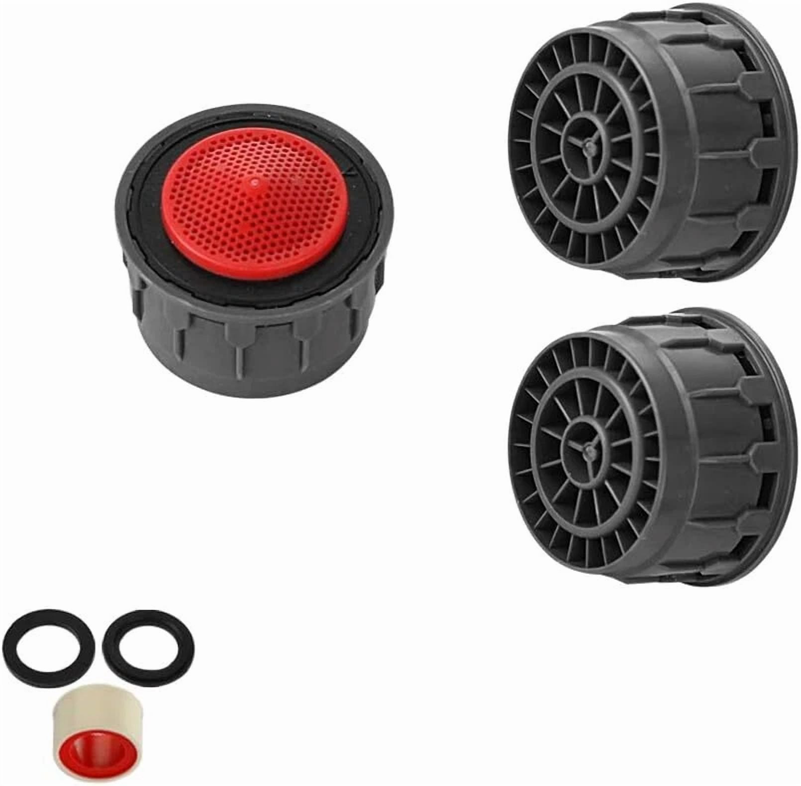 QUEST- 3 Pack Red Faucet Aerator 22 Gpm Smooth Flow With Washers And ...